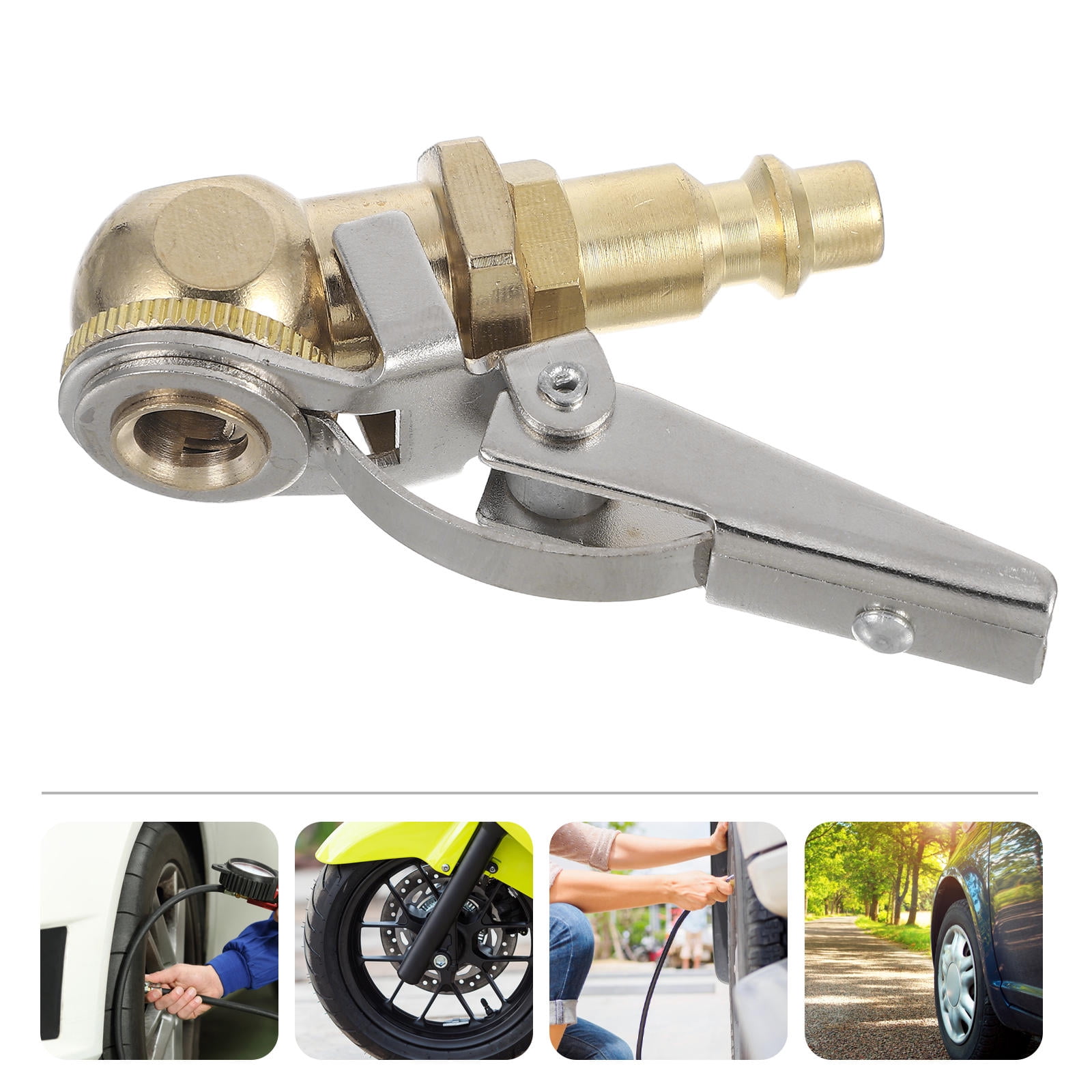 Raindrops 2PCS Tire Inflation Nozzle Quick Connect Air Chuck for Car ...