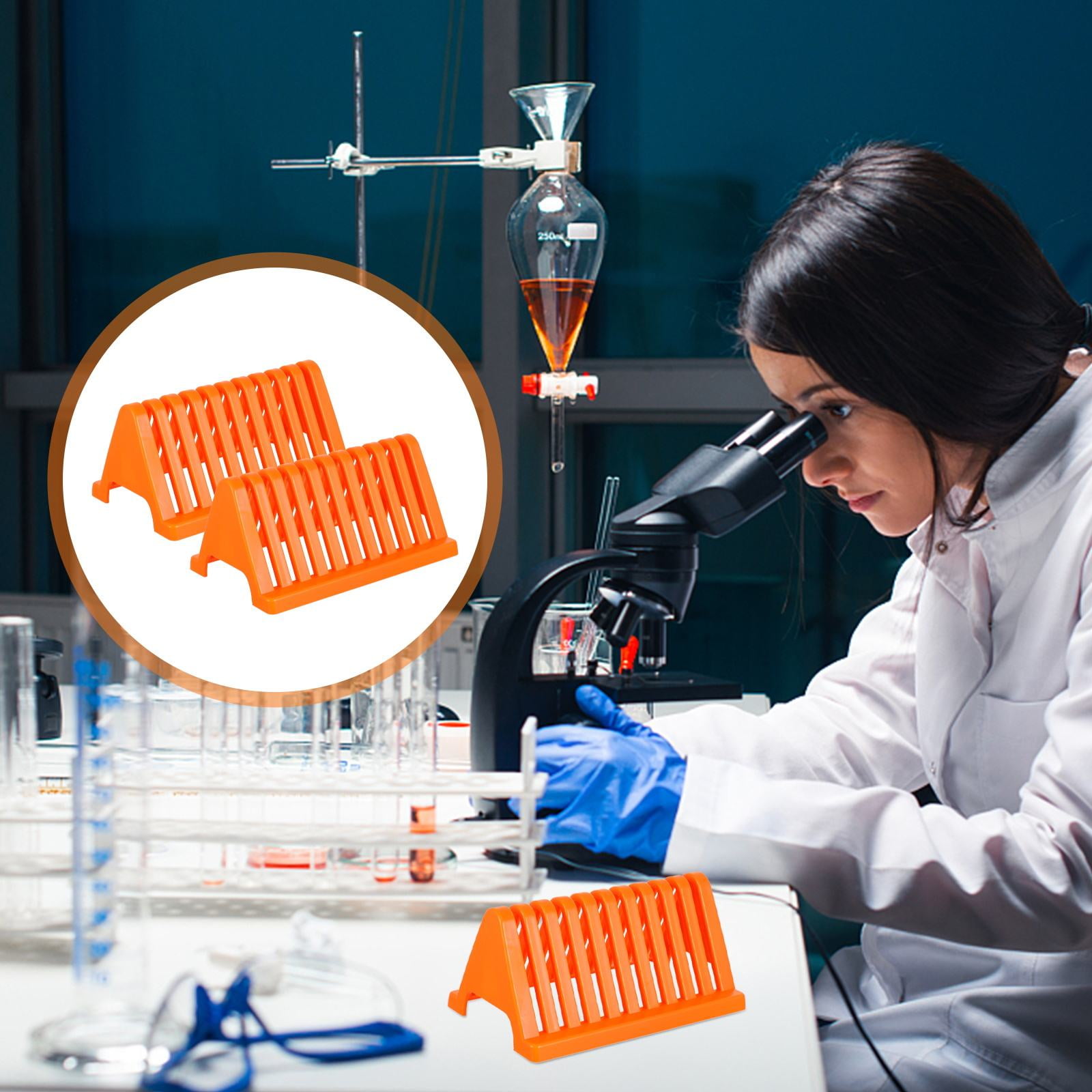 Raindrops 2Pack Glass Slide Racks for Laboratory Microscope Slide Rack ...