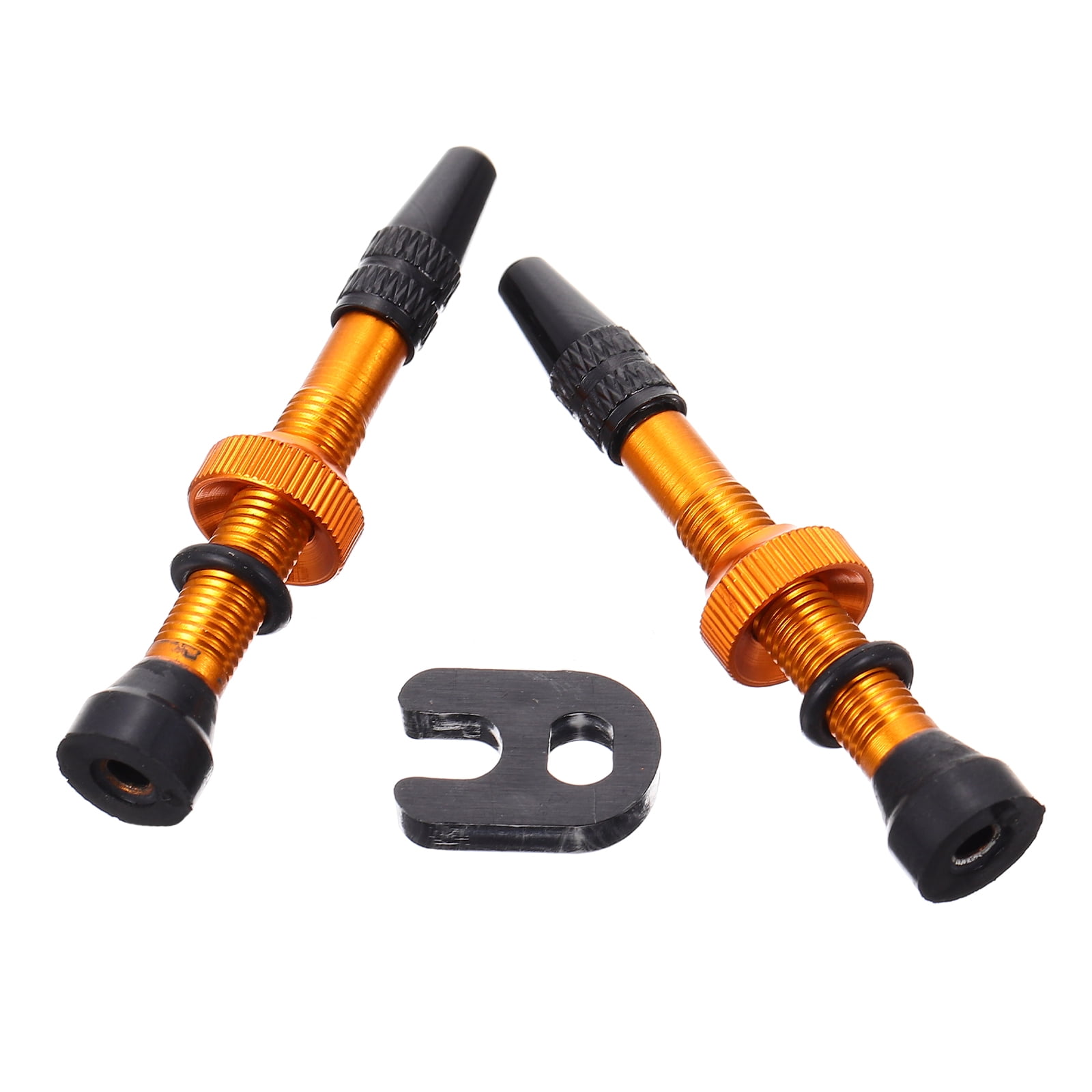 Raindrops 2Pack Orange Copper Bike Tire Valves Stems Cylindrical ...