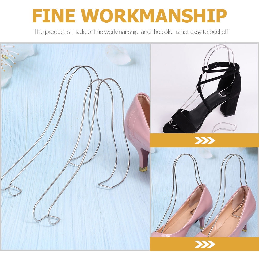 Raindrops 2Pack Shoe Display Shelf Curve Frame Metal Shoe Organizer ...