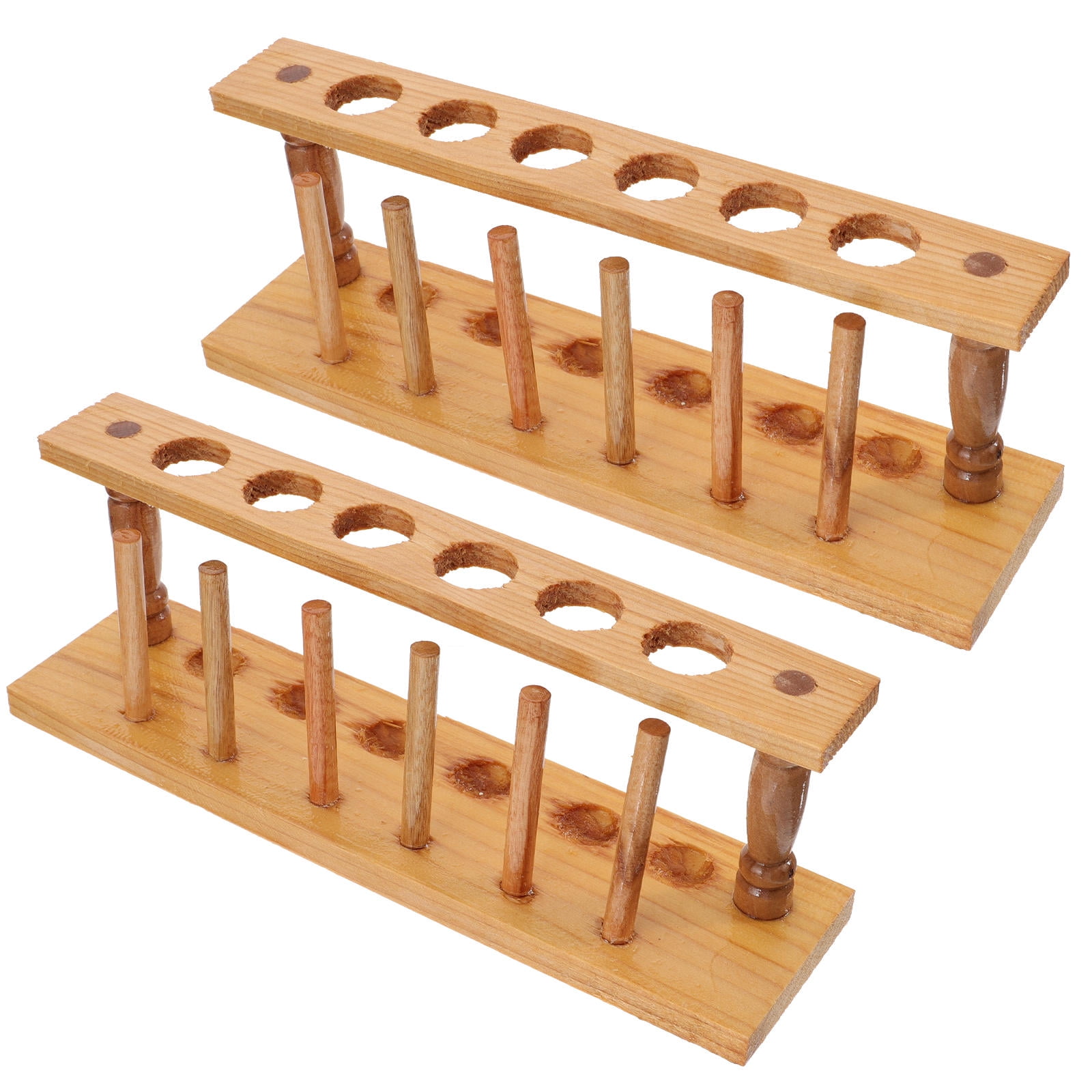 Raindrops 2Pack Wood Test Tube Holder For Organizing Test Tubes In ...