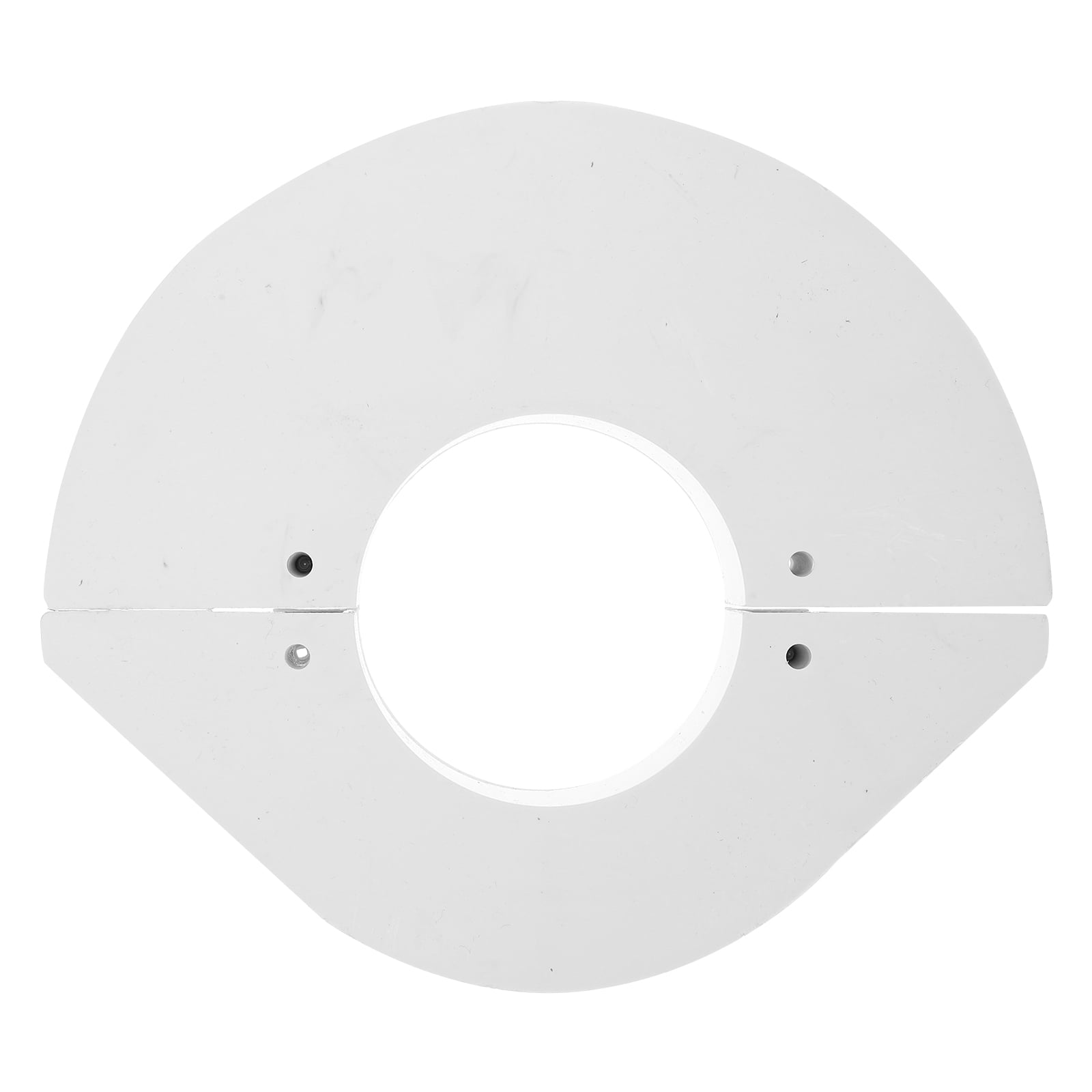 Raindrops 2Pcs 6.5X3X0.1Inch White PVC Water Pipe Drainage Plate for ...