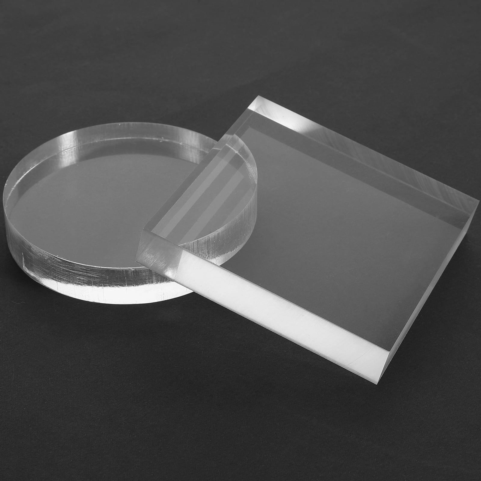 Raindrops 2Pcs Acrylic Display Block Clear Polished Acrylic Display ...