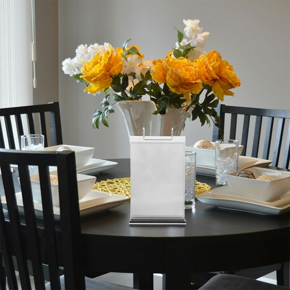 Raindrops 2Pcs Acrylic Flip Menu Stand for Tabletop Use in Restaurants ...