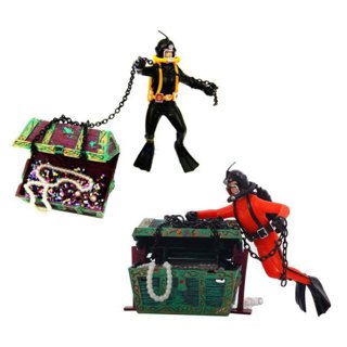 Treasure Chest Bubbler Aquarium Aqua Town Bubbling Treasure Chest