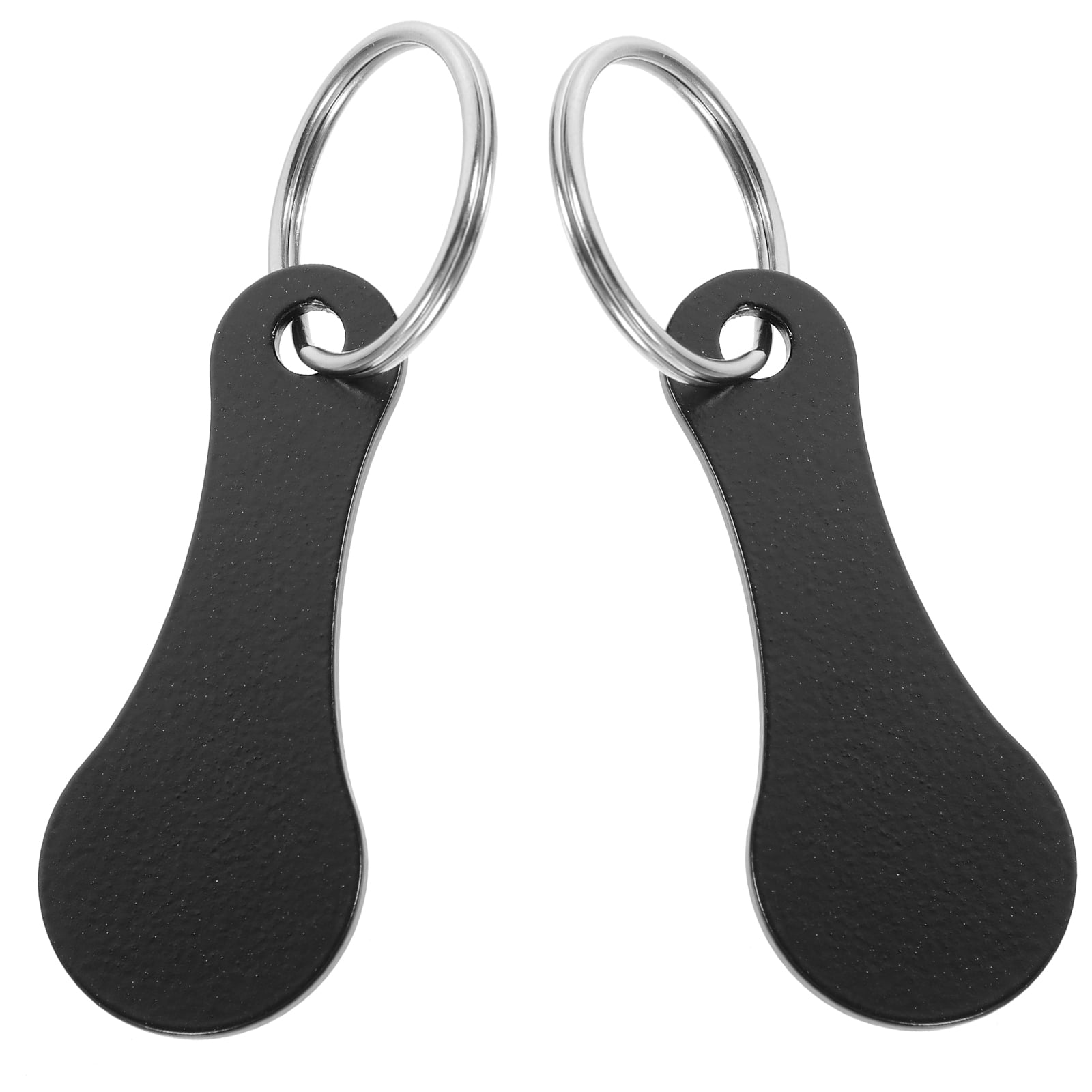 Raindrops 2Pcs Black Stainless Steel Shopping Trolley Release Keys for ...