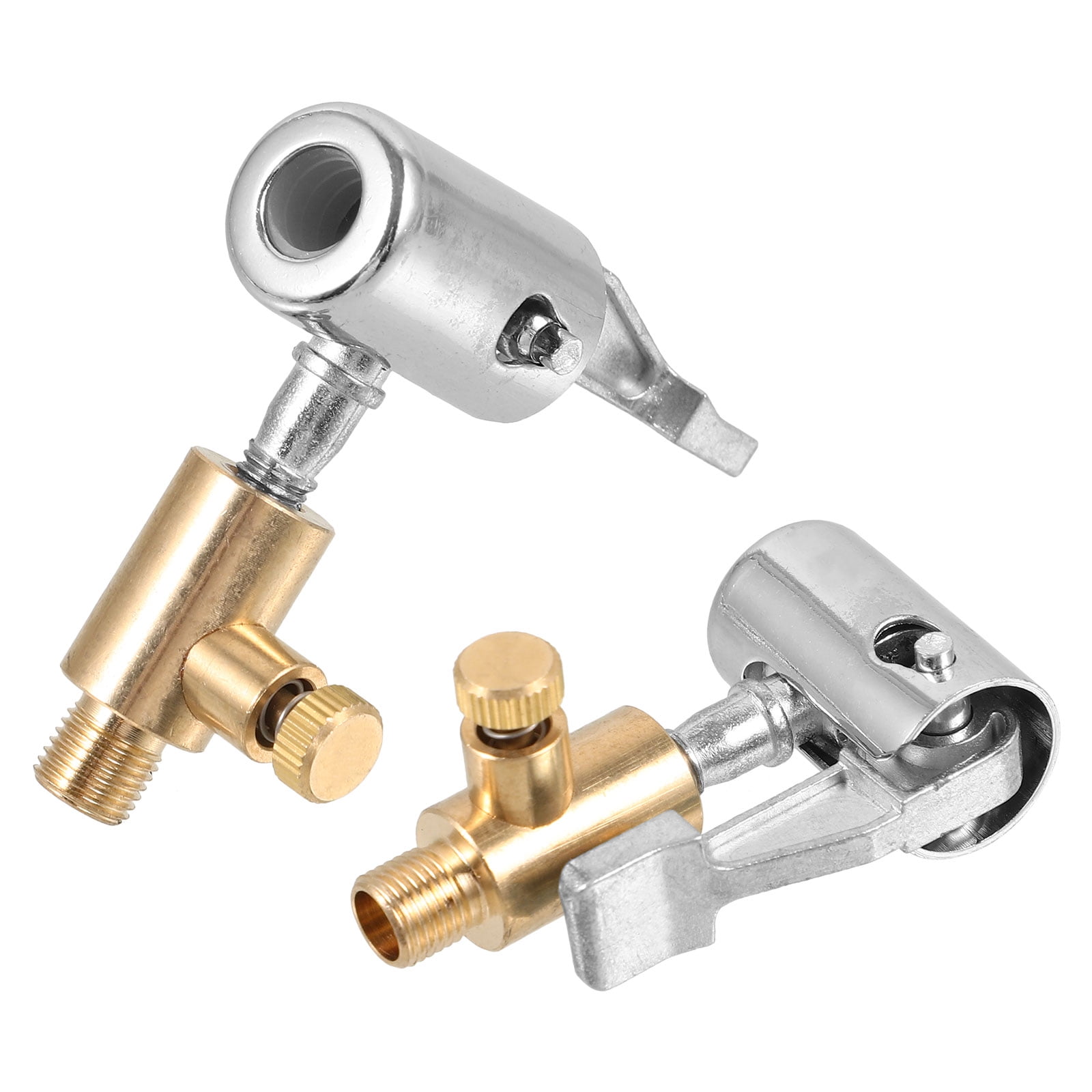 Raindrops 2Pcs Copper Air Chuck Tire Inflation Nozzle for Car Truck ...