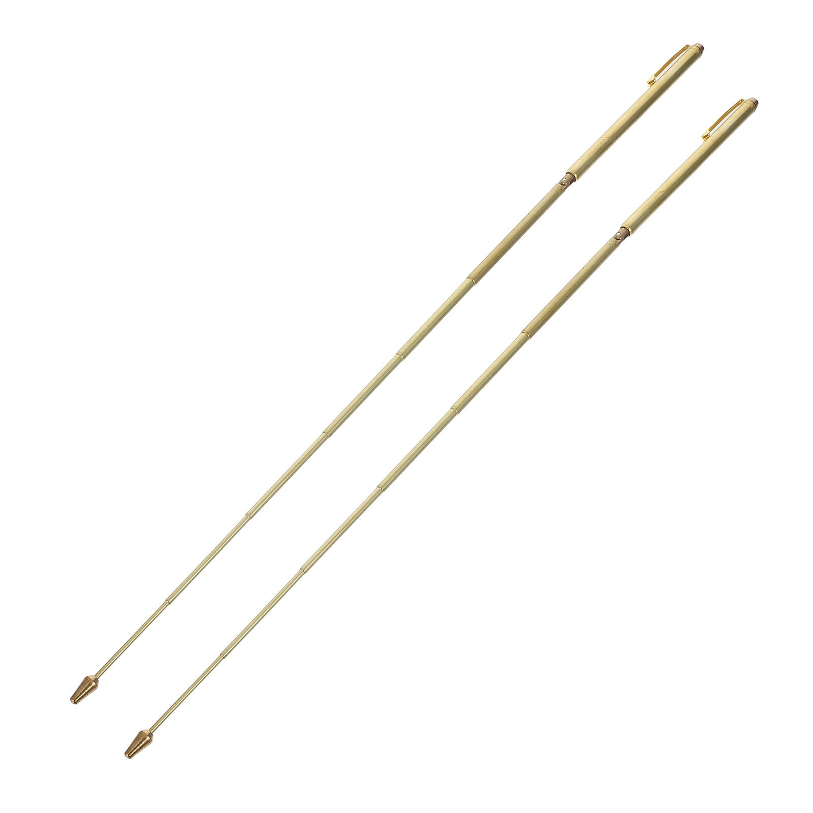 Raindrops 2Pcs Copper Alloy Divining Rods Set with Telescopic Stainless ...