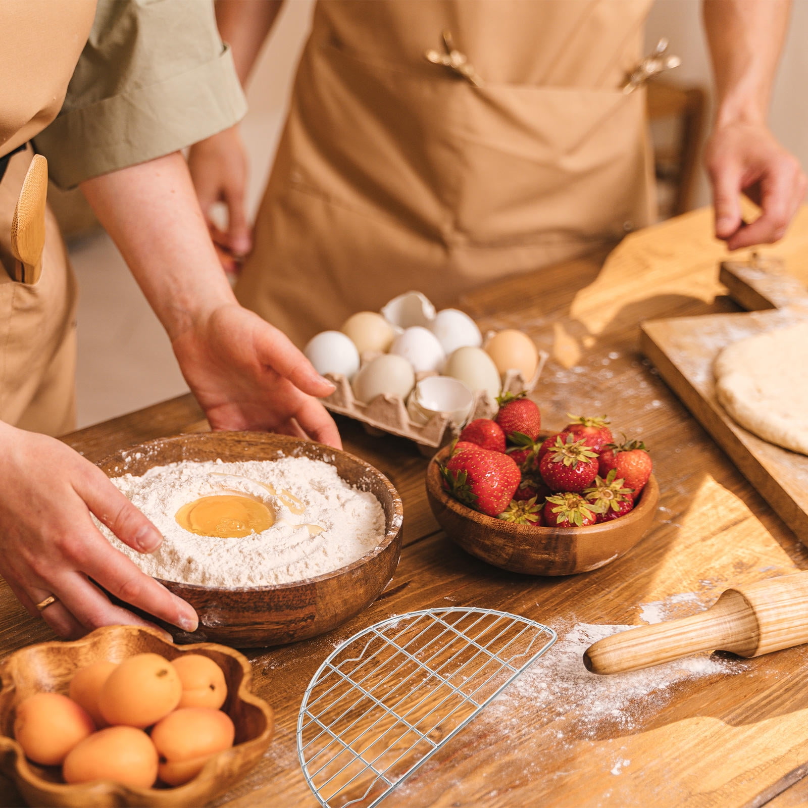 Raindrops 2Pcs Drain Rack for Oil Frying Fryer Strainer Deep Fry Baking ...