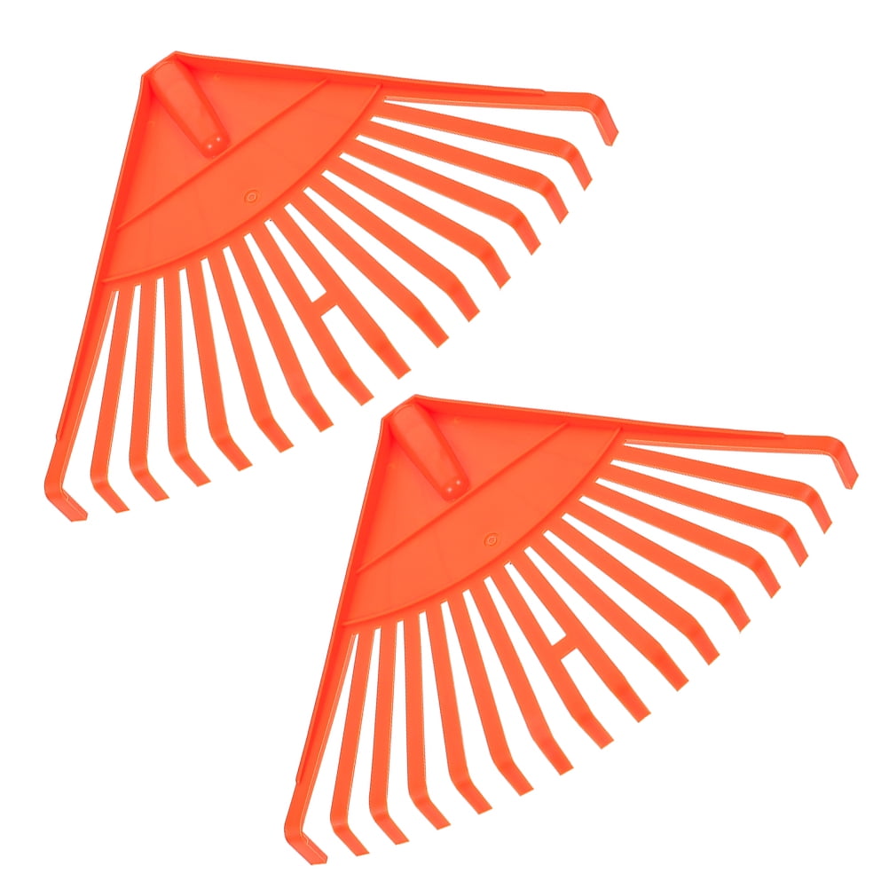 Raindrops 2Pcs Garden Pine Needle Rake Portable Plastic Lawn Rake ...