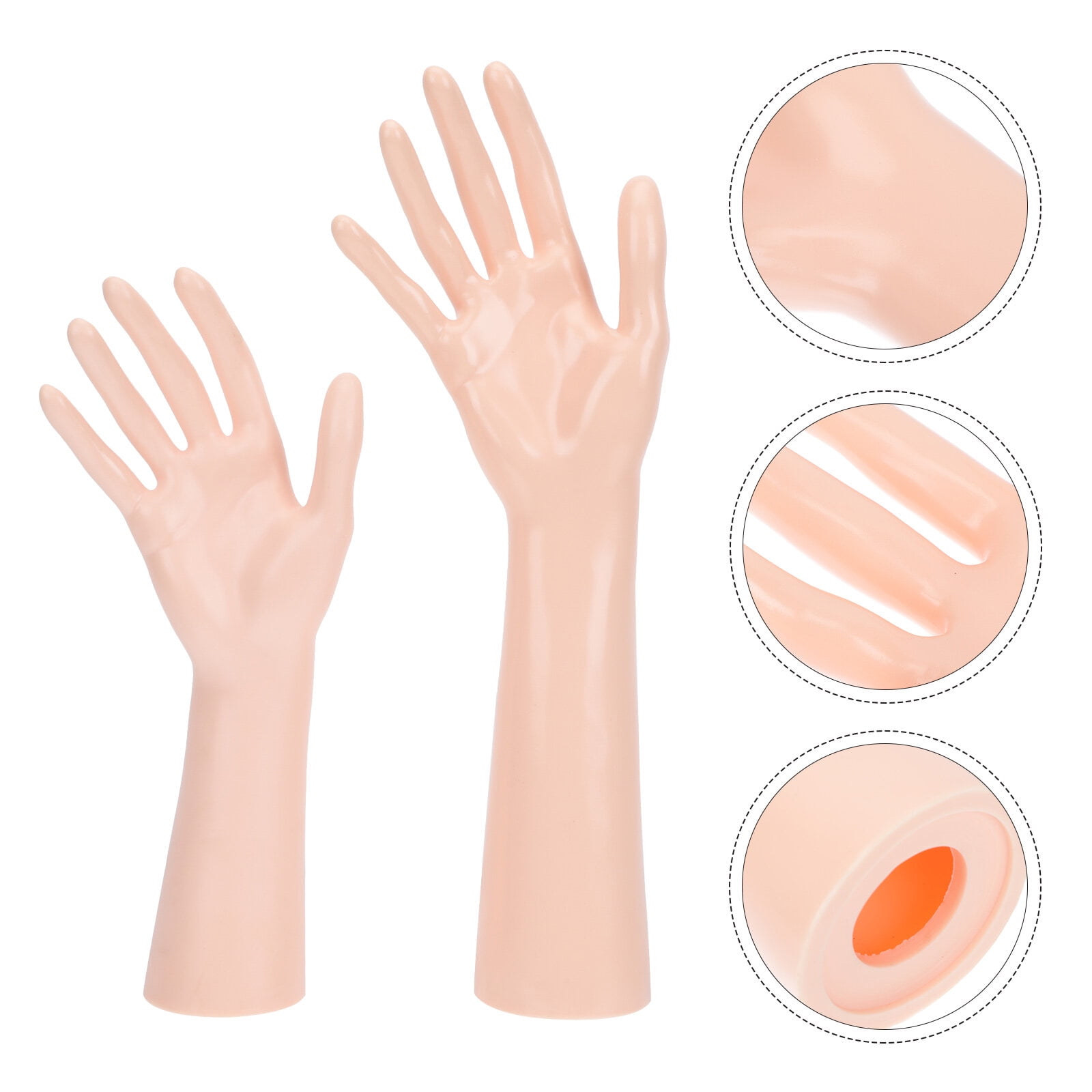 Raindrops 2Pcs Hand Model Display Racks for Jewelry and Gloves Pink ...