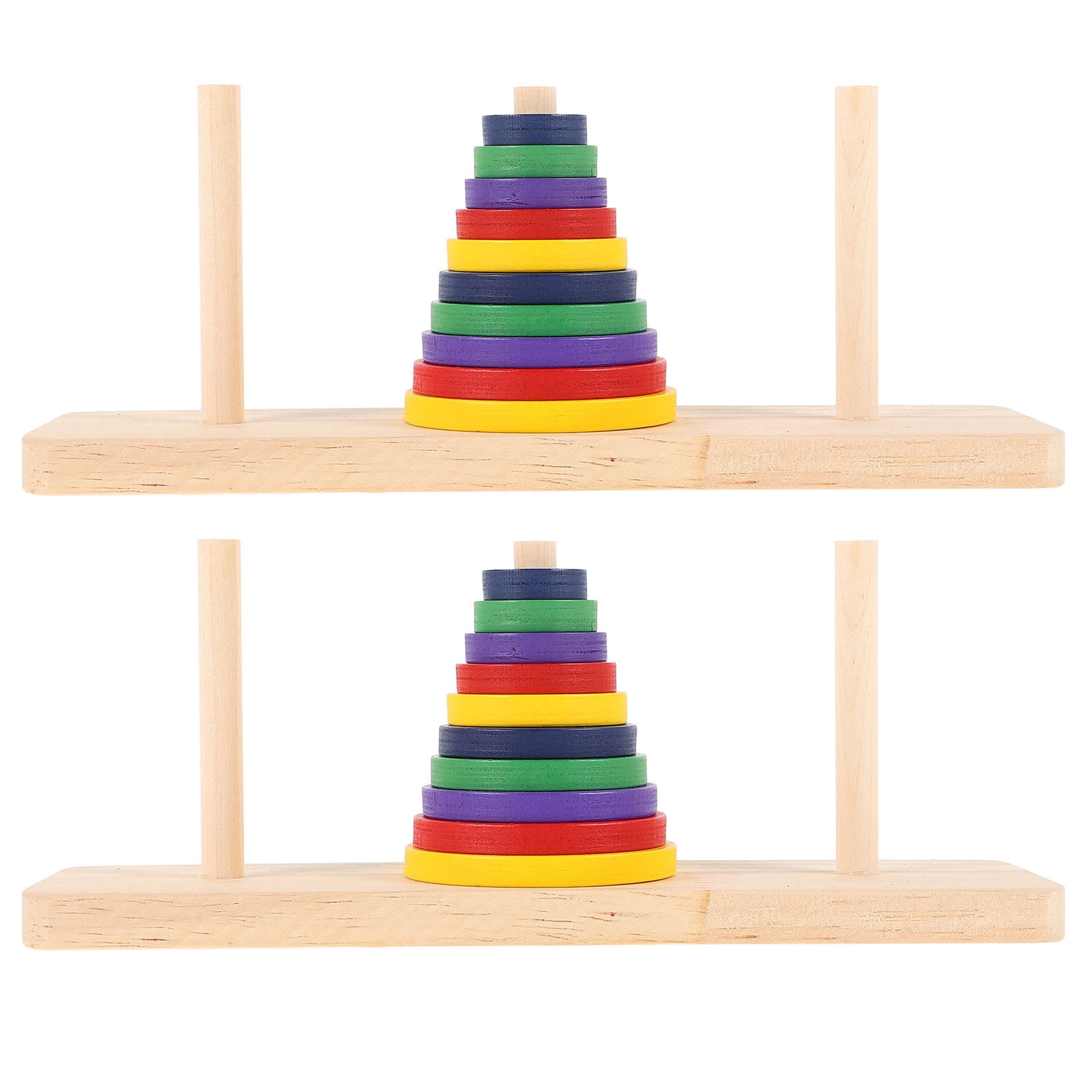 Raindrops 2Pcs Hanoi Tower Puzzle Toy Multi Colored for Imagination ...