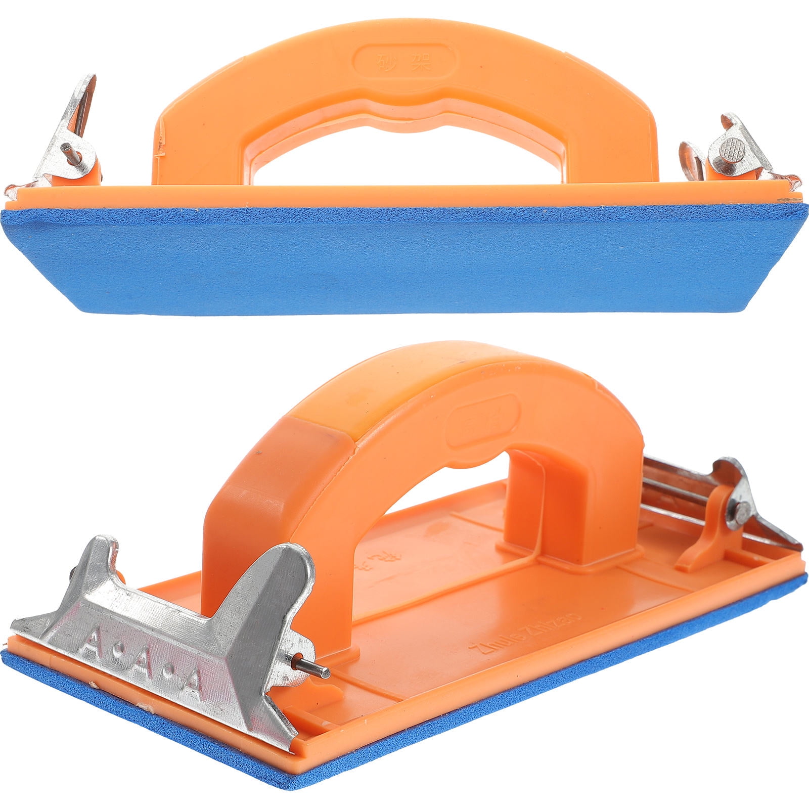 Raindrops 2Pcs Metal Sandpaper Holder for Hand Sanding Ergonomic Rubber ...