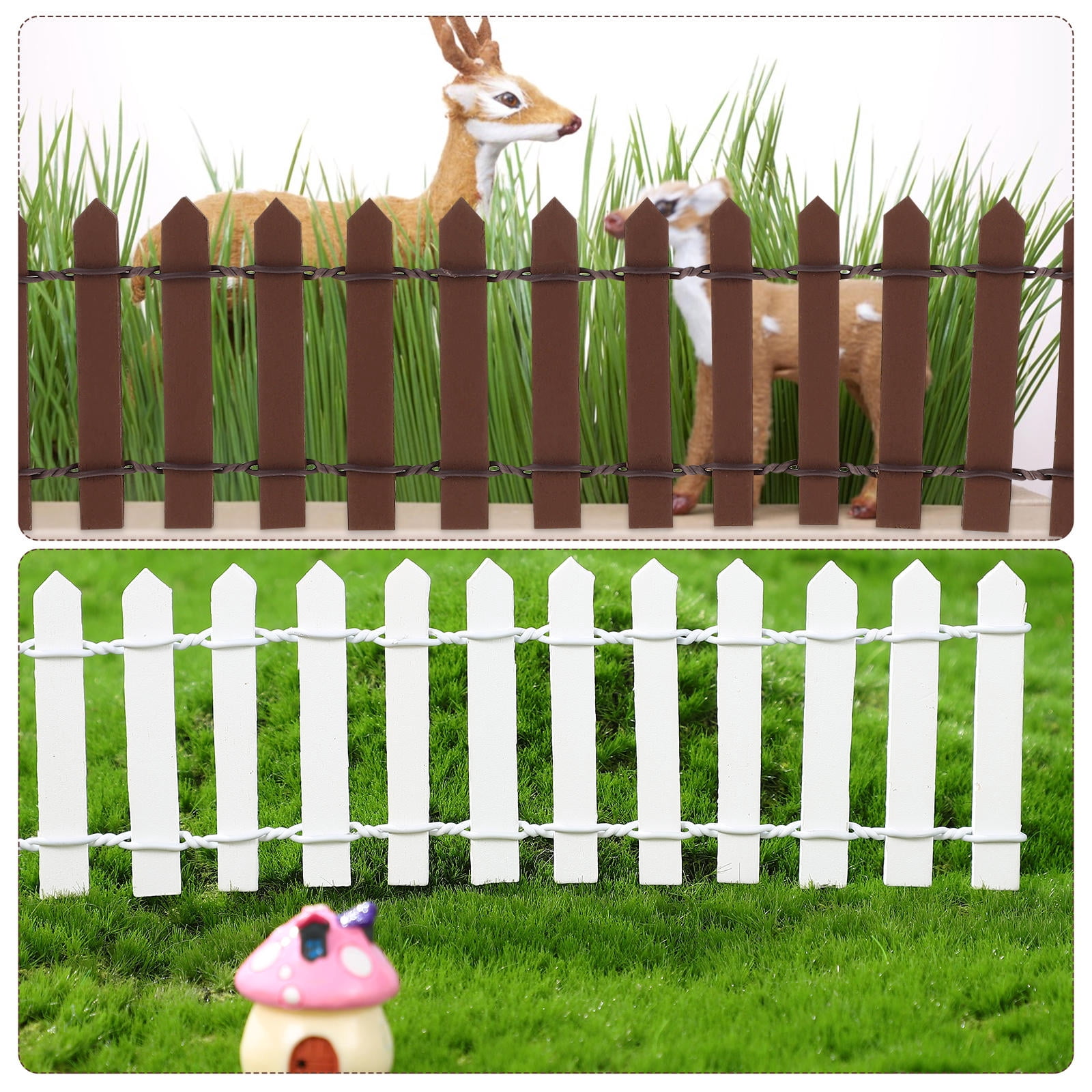 Raindrops 2Pcs Miniature Fence for Bendable Diy Projects Children ...