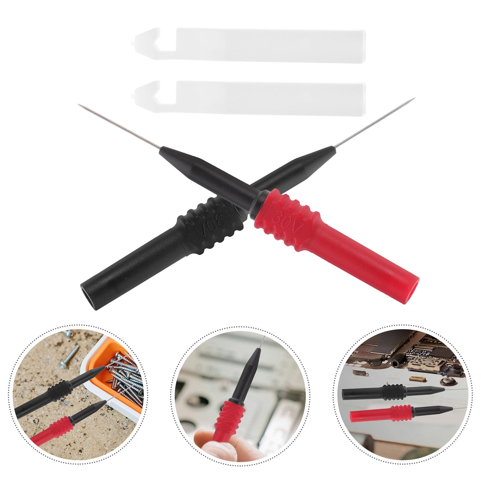 Raindrops 2Pcs Multimeter Test Probe Tips Needle for Wire Testing and ...