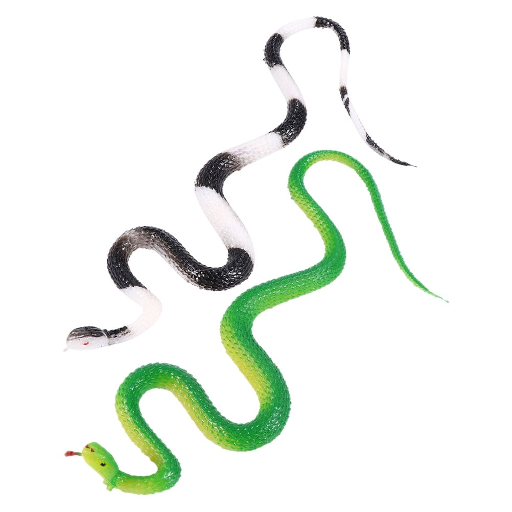 Raindrops 2Pcs Scary Snake Toy Simulation Fake Snake Model Realistic ...