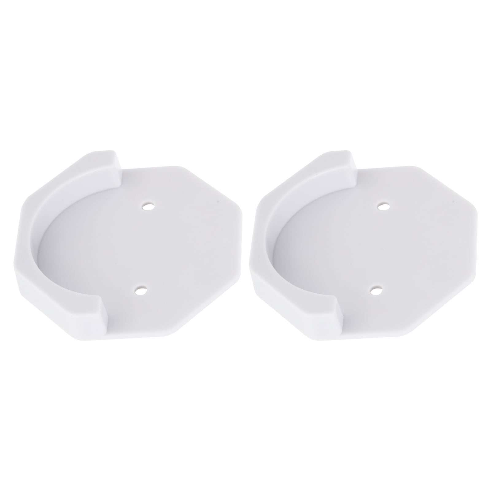 Raindrops 2Pcs Shower Rods Mounts Round Socket Abs Adhesive Fixation ...