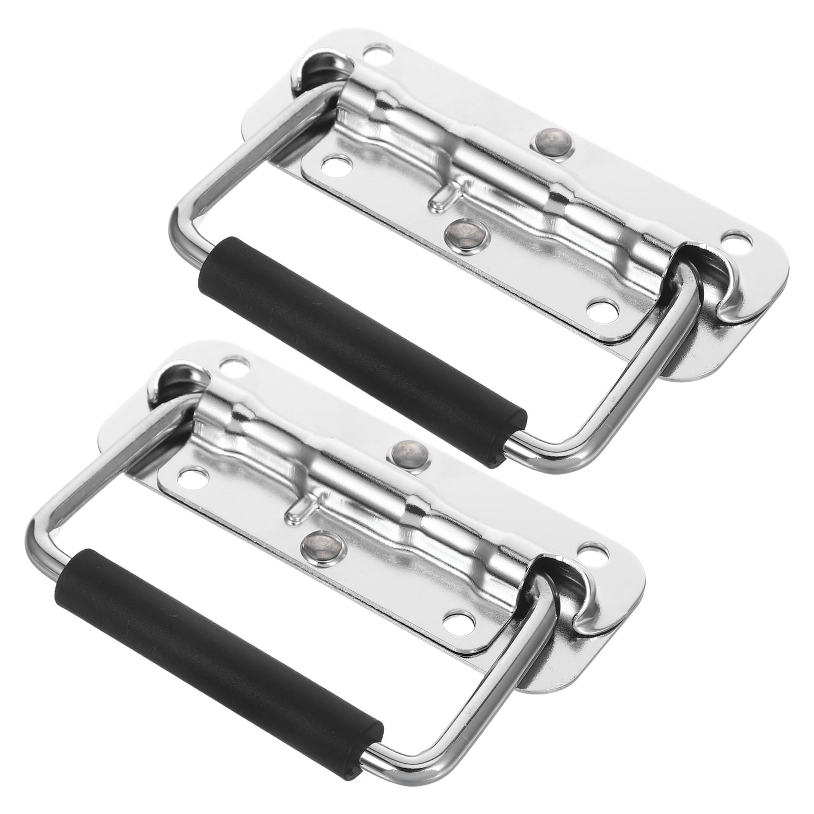 Raindrops 2Pcs Silver Rectangular Pull Handle for Tool Box Heavy Wooden ...