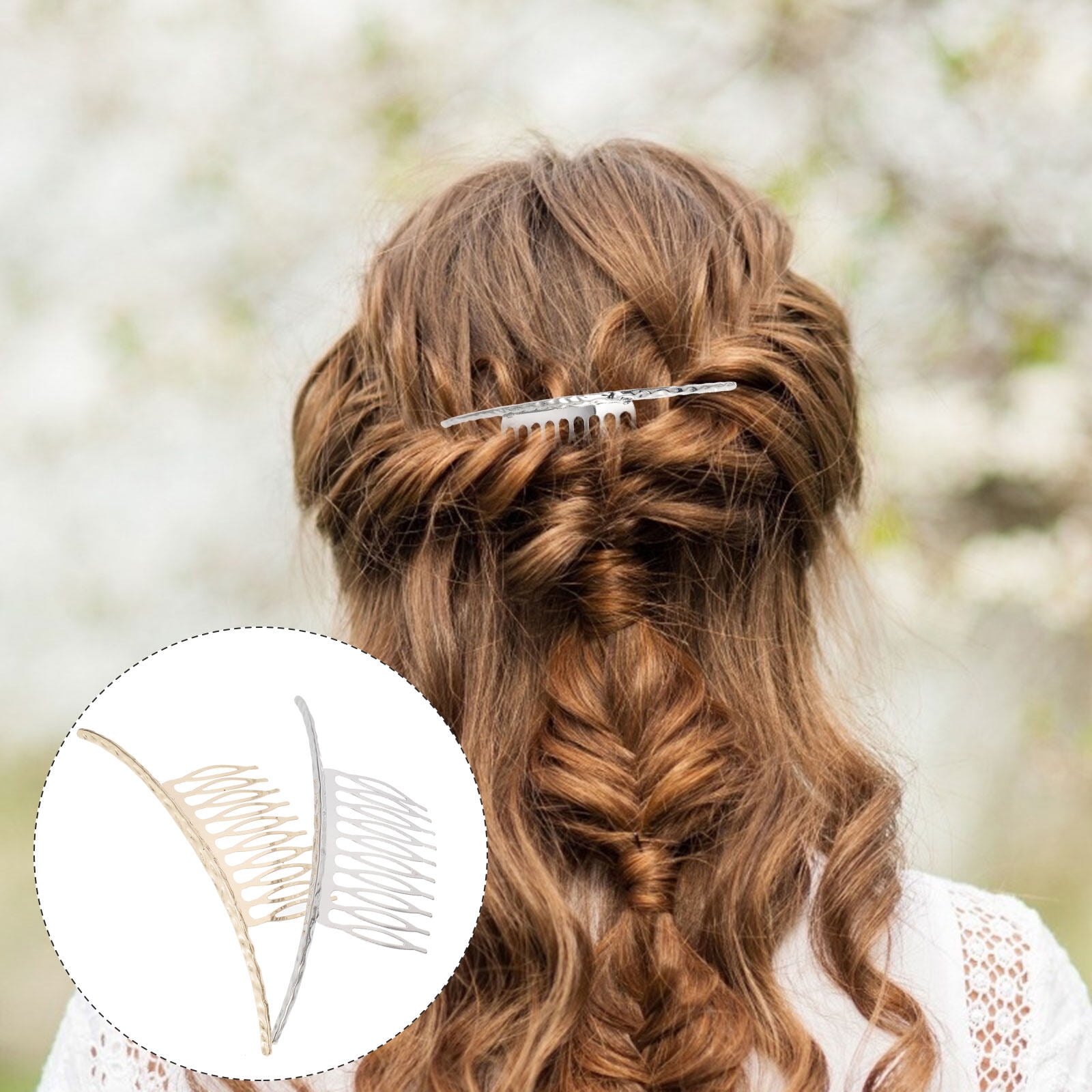 Raindrops 2Pcs Bridal Side Comb Hair Accessory Assorted Colors Elegant ...