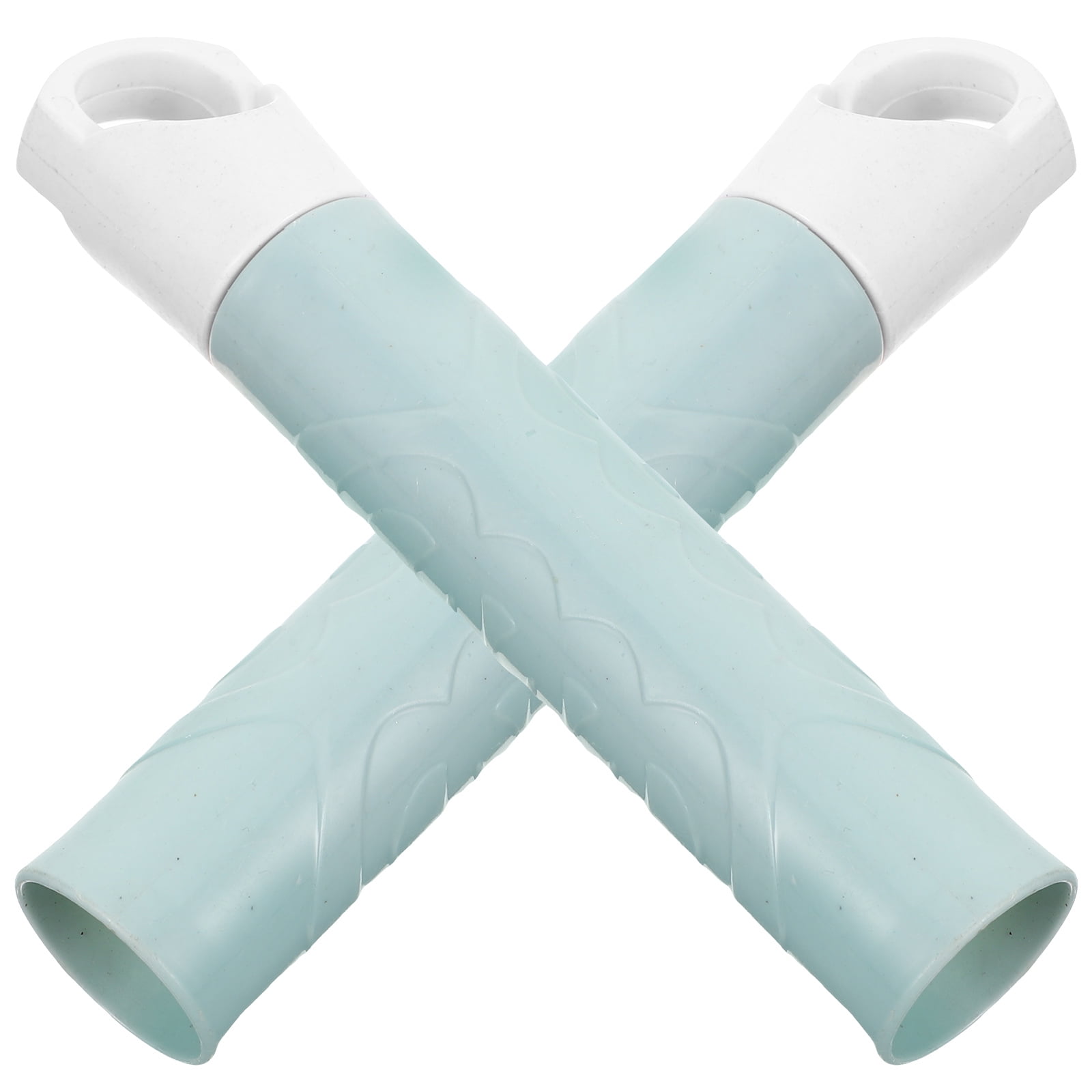 Raindrops 2Pcs Sky-Blue Plastic Rod Grip for Broom and Mop Handles 5 ...