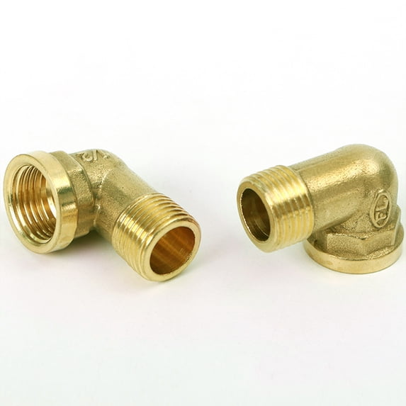 Raindrops 2Pcs Brass Elbow Connector 90 Degree for Pipe Connecting Use ...