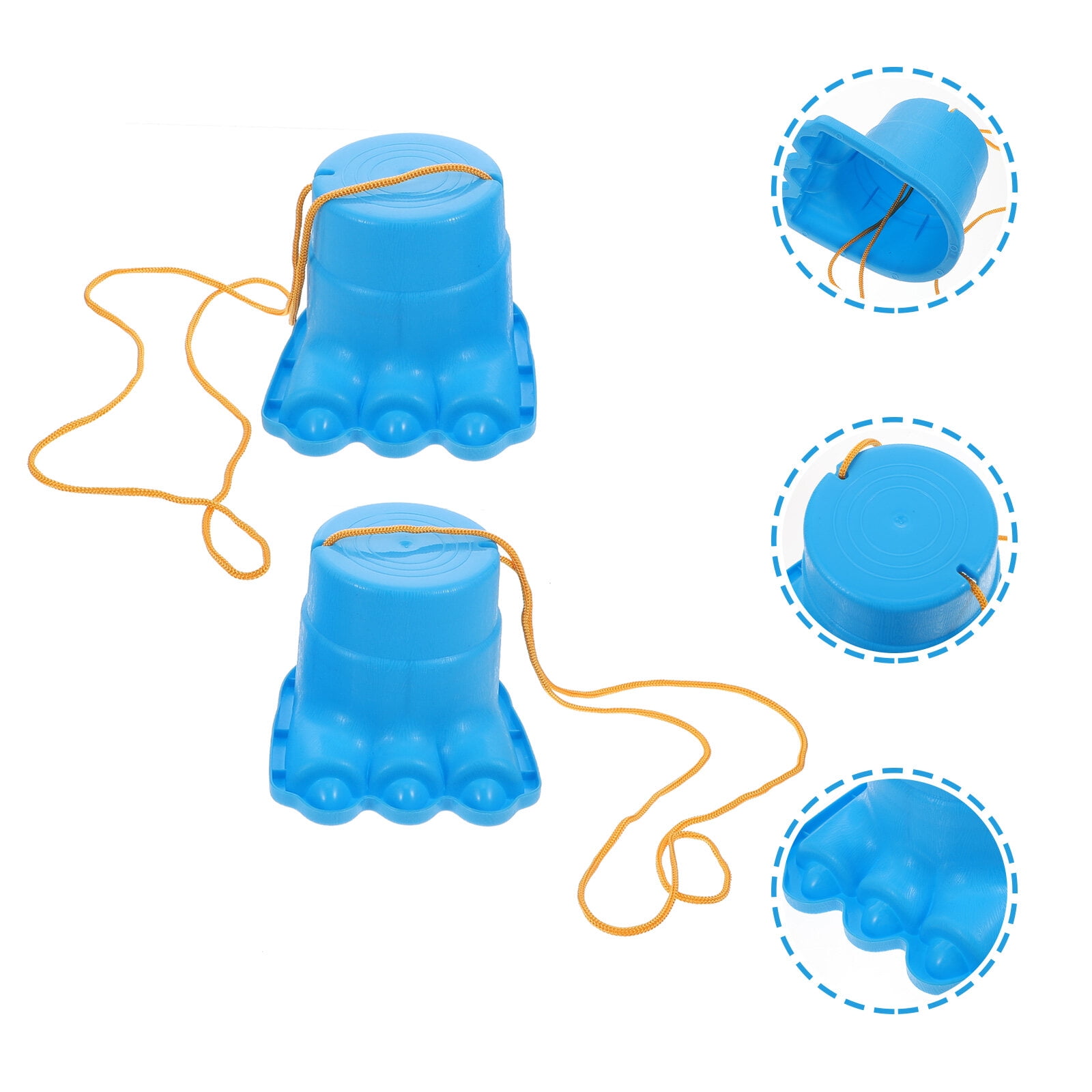 Raindrops 2Pcs Stilts Toy Blue Round Feet Shape For Equilibrium ...