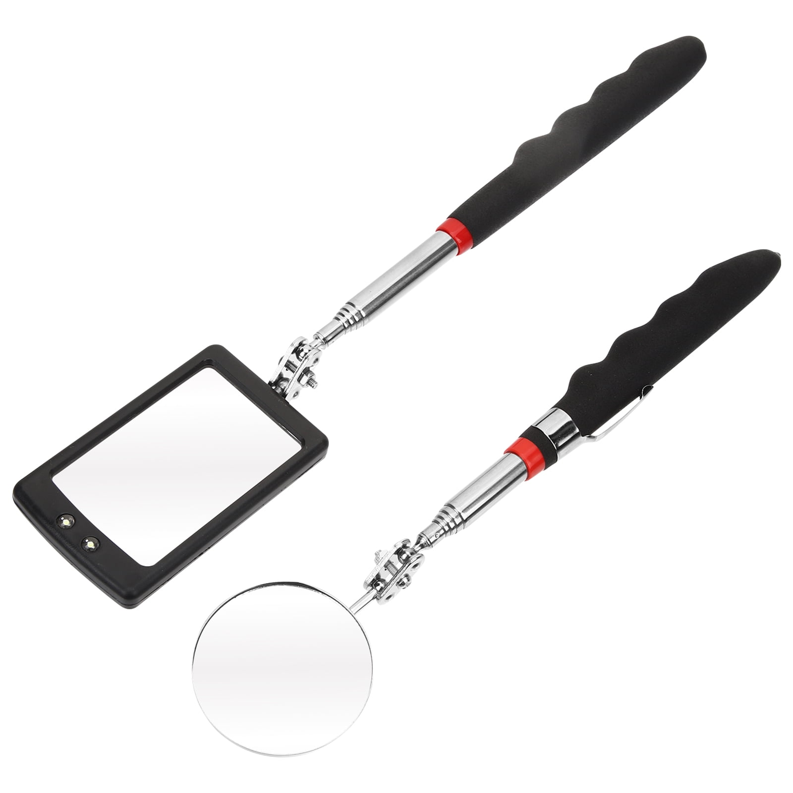 Raindrops Flexible Inspection Mirror Black Stainless Steel Toolbox 2Pcs ...