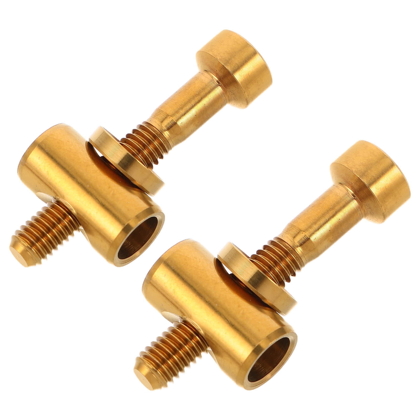Raindrops 2Pcs Titanium Alloy Bike Seatpost Bolts Golden Lightweight ...