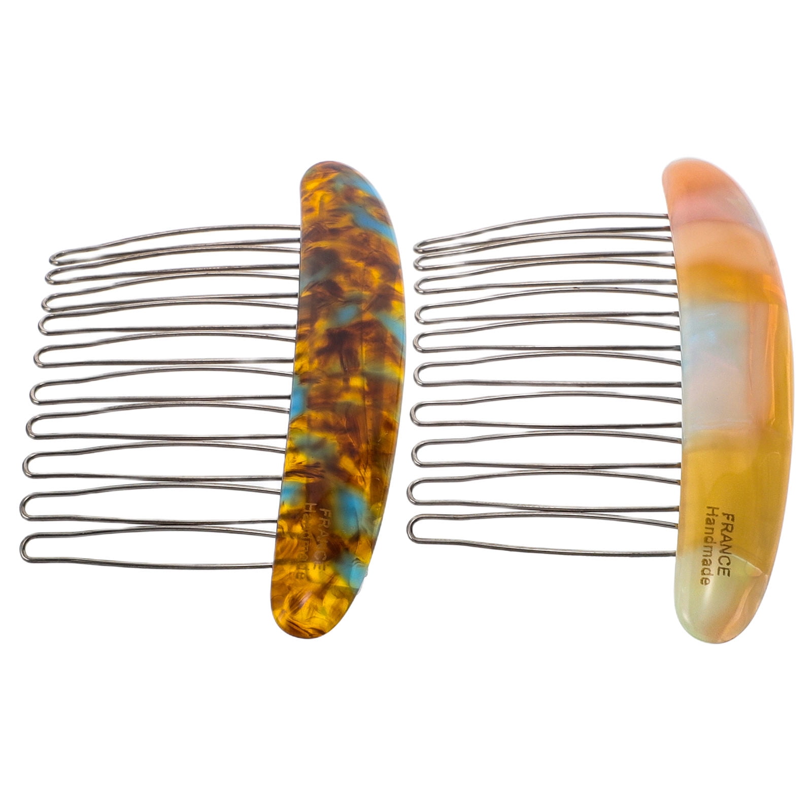 Raindrops 2Pcs Versatile French Twist Hair Combs with Iron Teeth for ...
