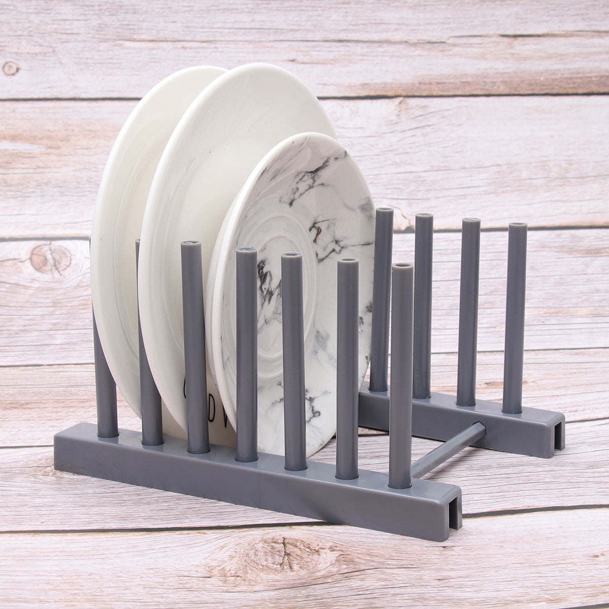 Raindrops 2Set 6.7x5.3x3.7in White Gray Plastic Storage Rack for Drying ...