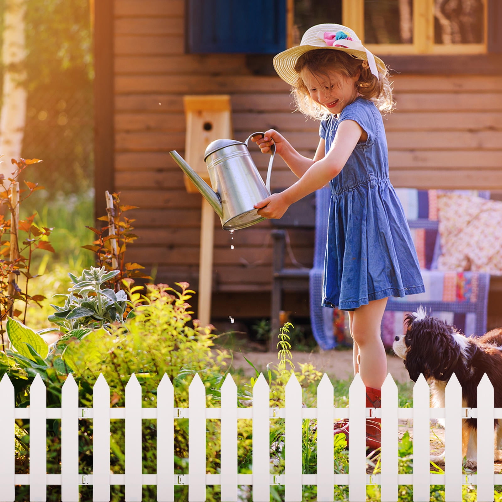 Raindrops 2Set Decorative Fencing Patio Border for Homeowners Garden ...