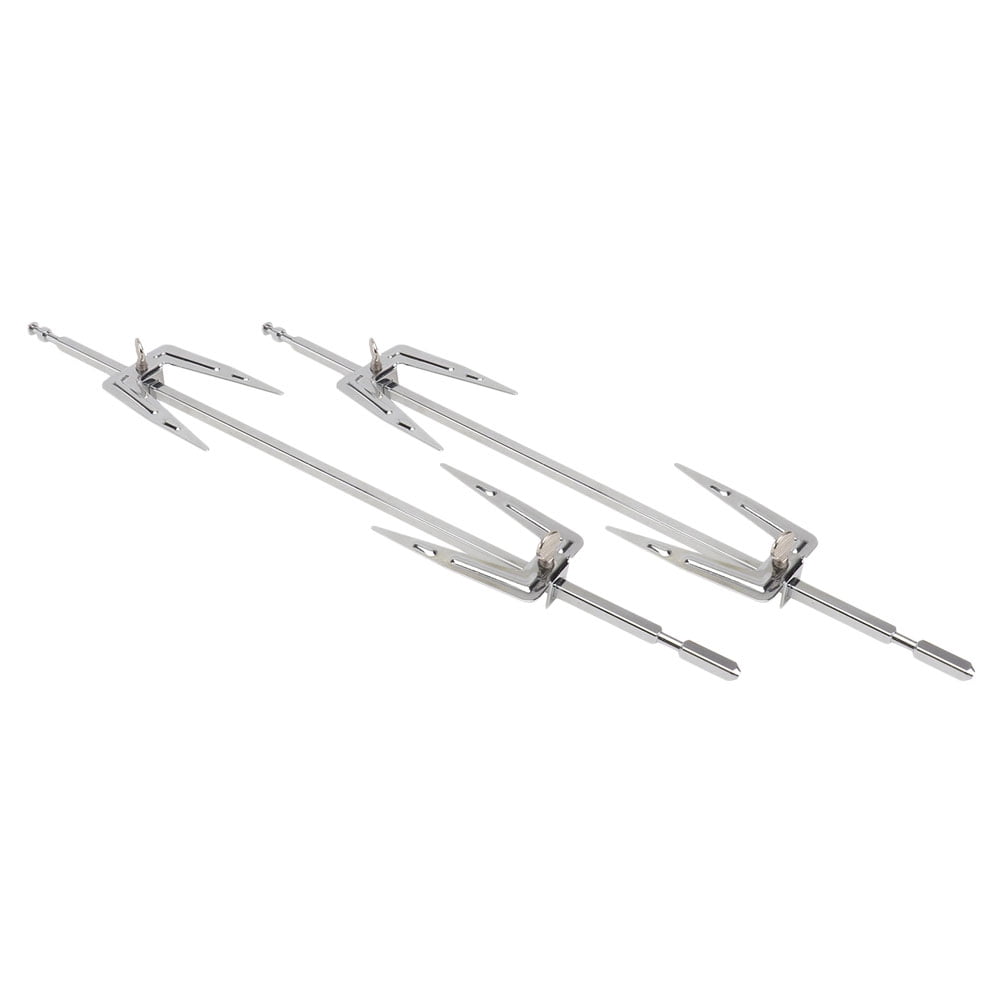 Raindrops 2Sets Chicken Forks Stainless Steel Rotating Roasting ...