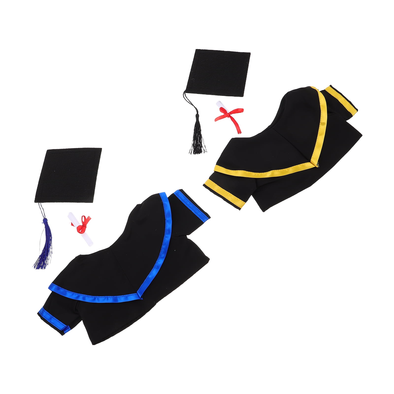 Raindrops 2Sets Graduation Bear Hat and Collar Accessory Kit for Dress ...