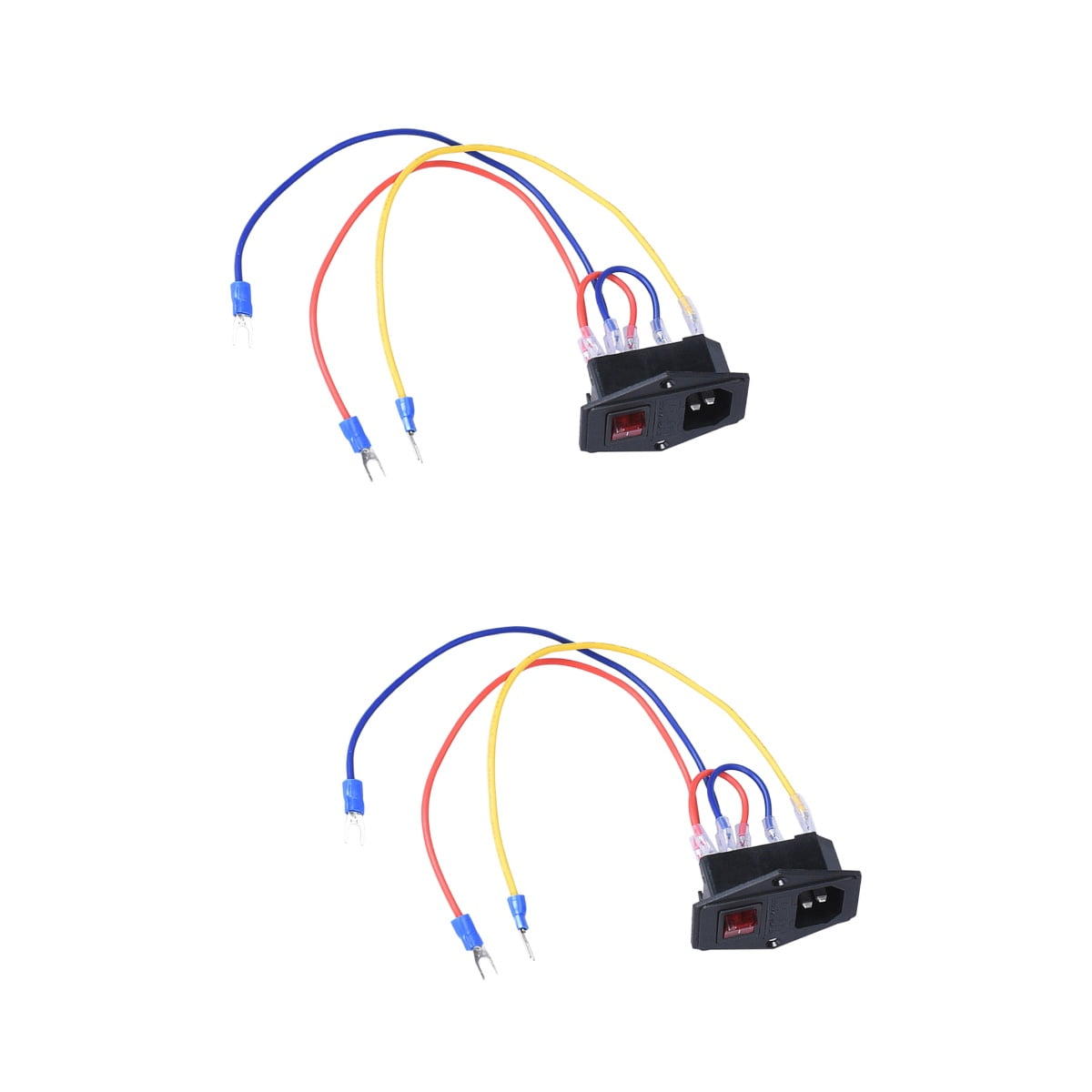 Raindrops 2pcs 15A 110/220V Power Power Outlet Rocker Module Plug with ...