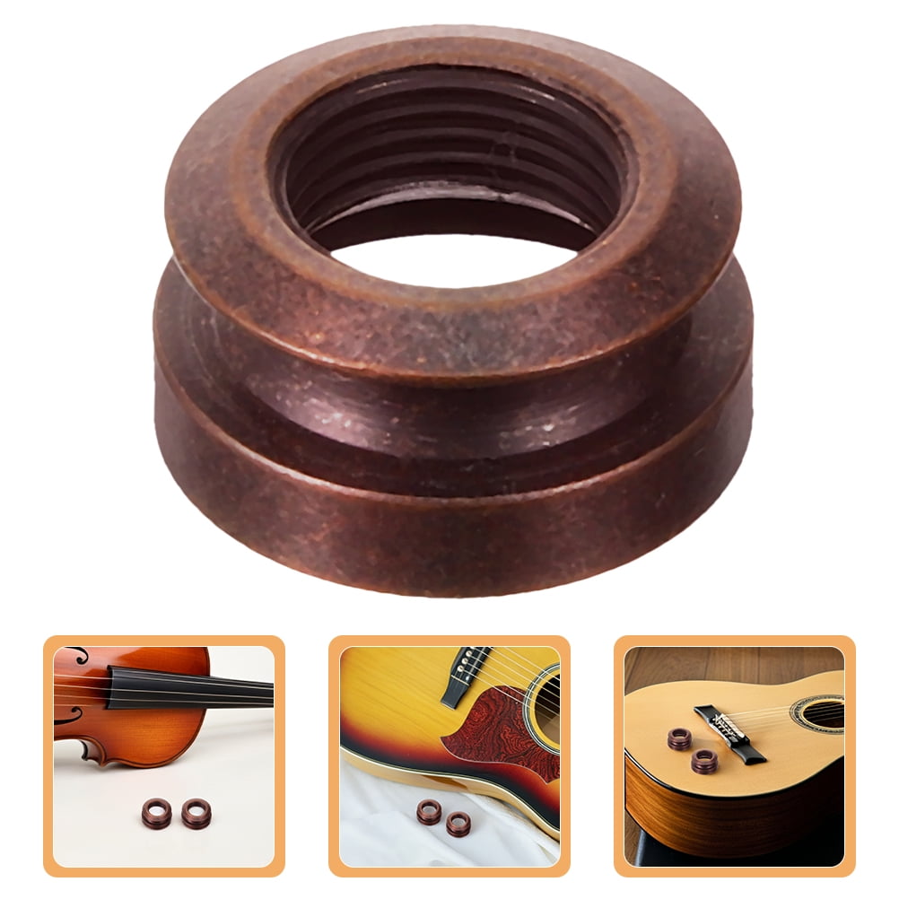 Raindrops 2pcs Acoustic Guitar End Pin Replacement Brass Strap Button ...