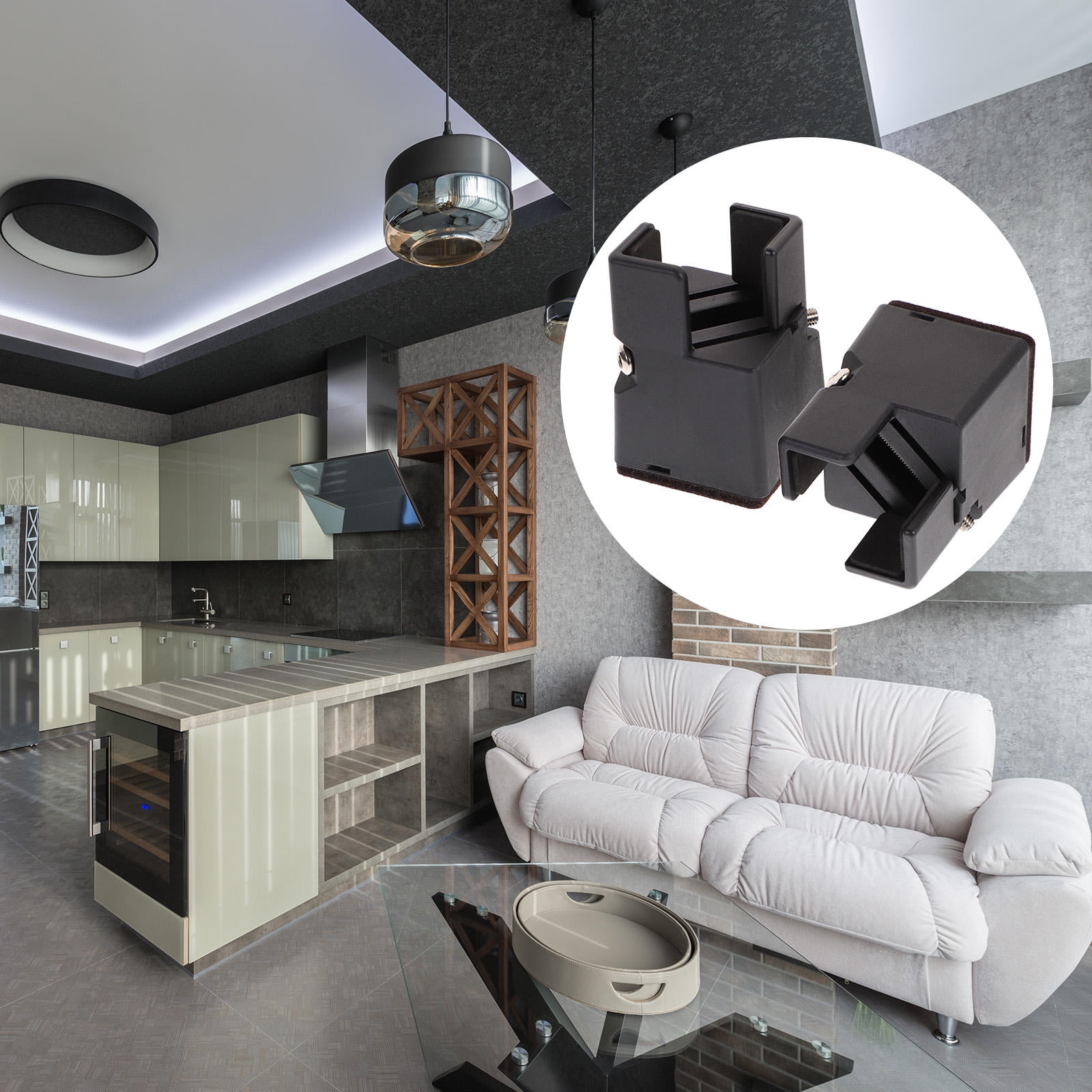 Raindrops 2pcs Adjustable Bed Risers Furniture Lift Furniture Risers ...