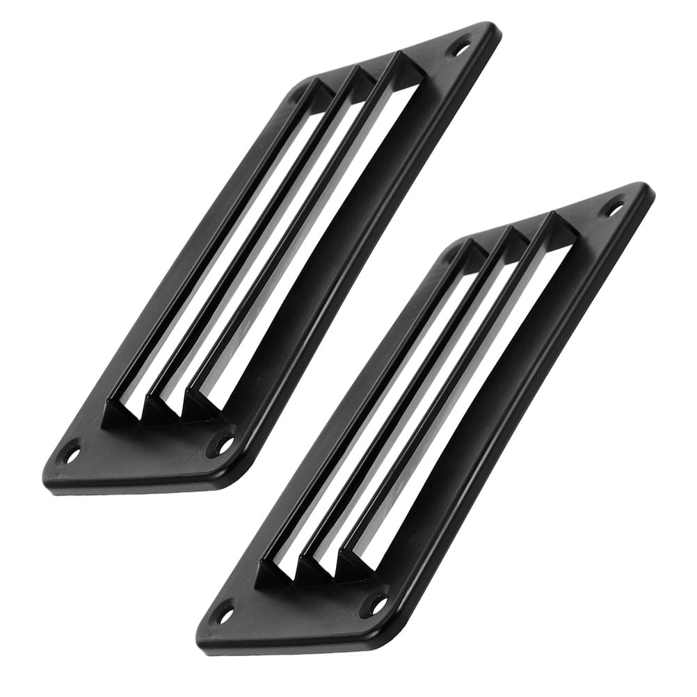Raindrops 2pcs Air Vent Louver For Rv Boat Camper Black Plastic ...