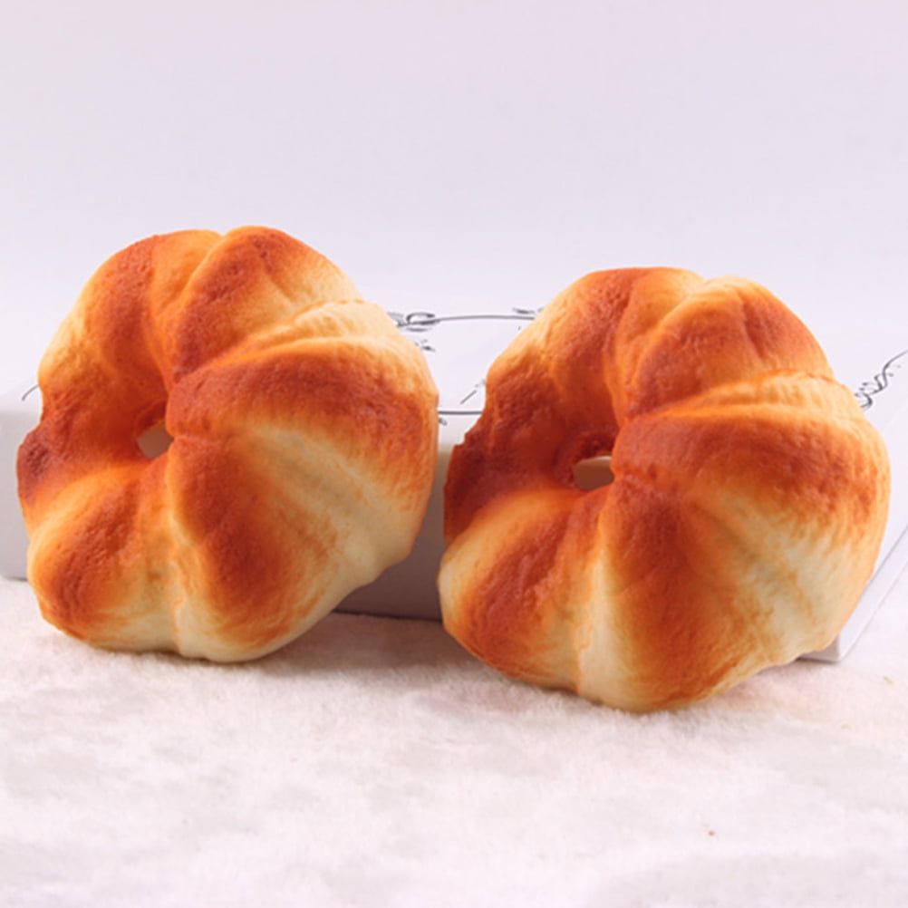 Raindrops 2pcs Bread Model Fake Bread Decoration Simulation Realistic ...