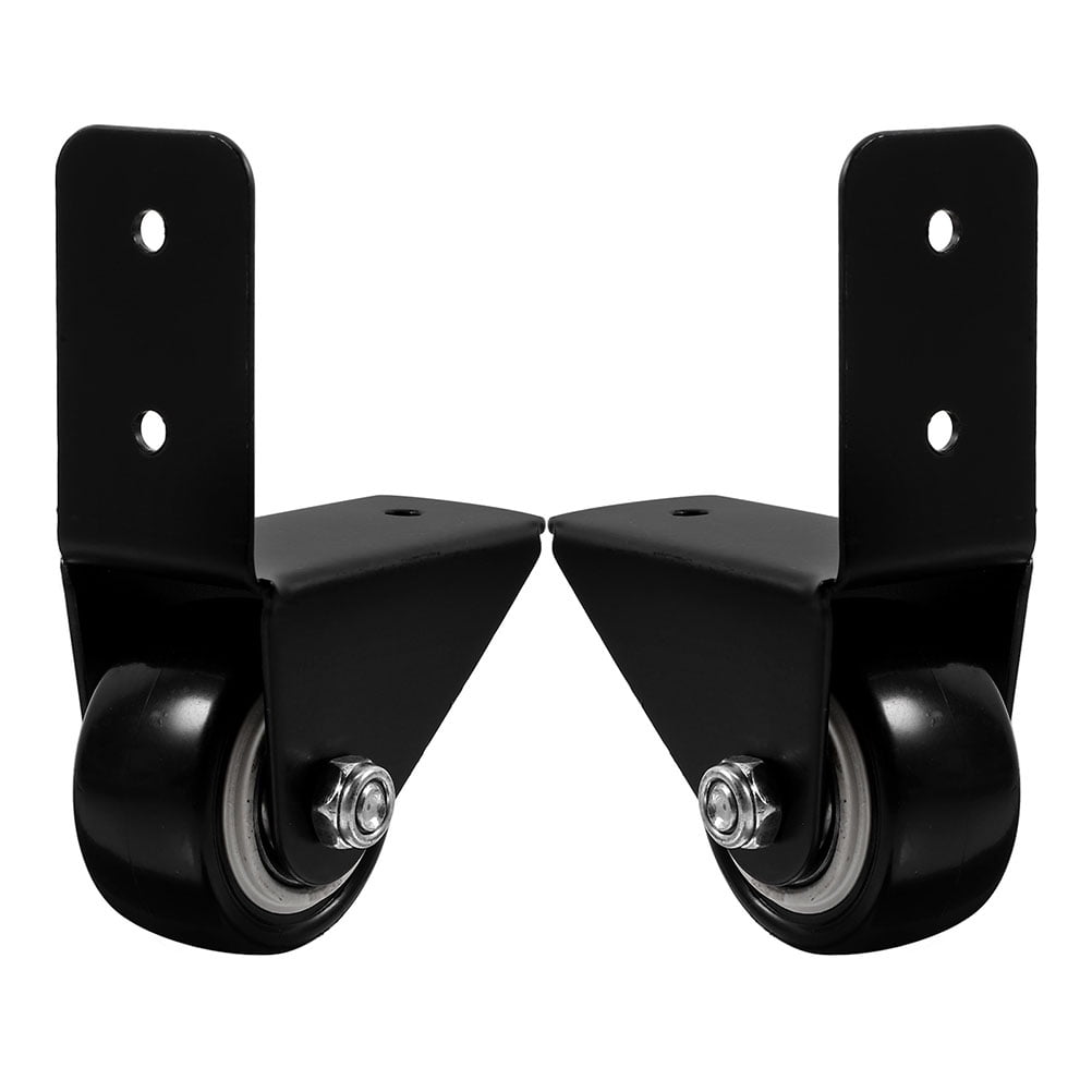 Black Universal Caster Wheels for Home Use Polyurethane Rubber and ...
