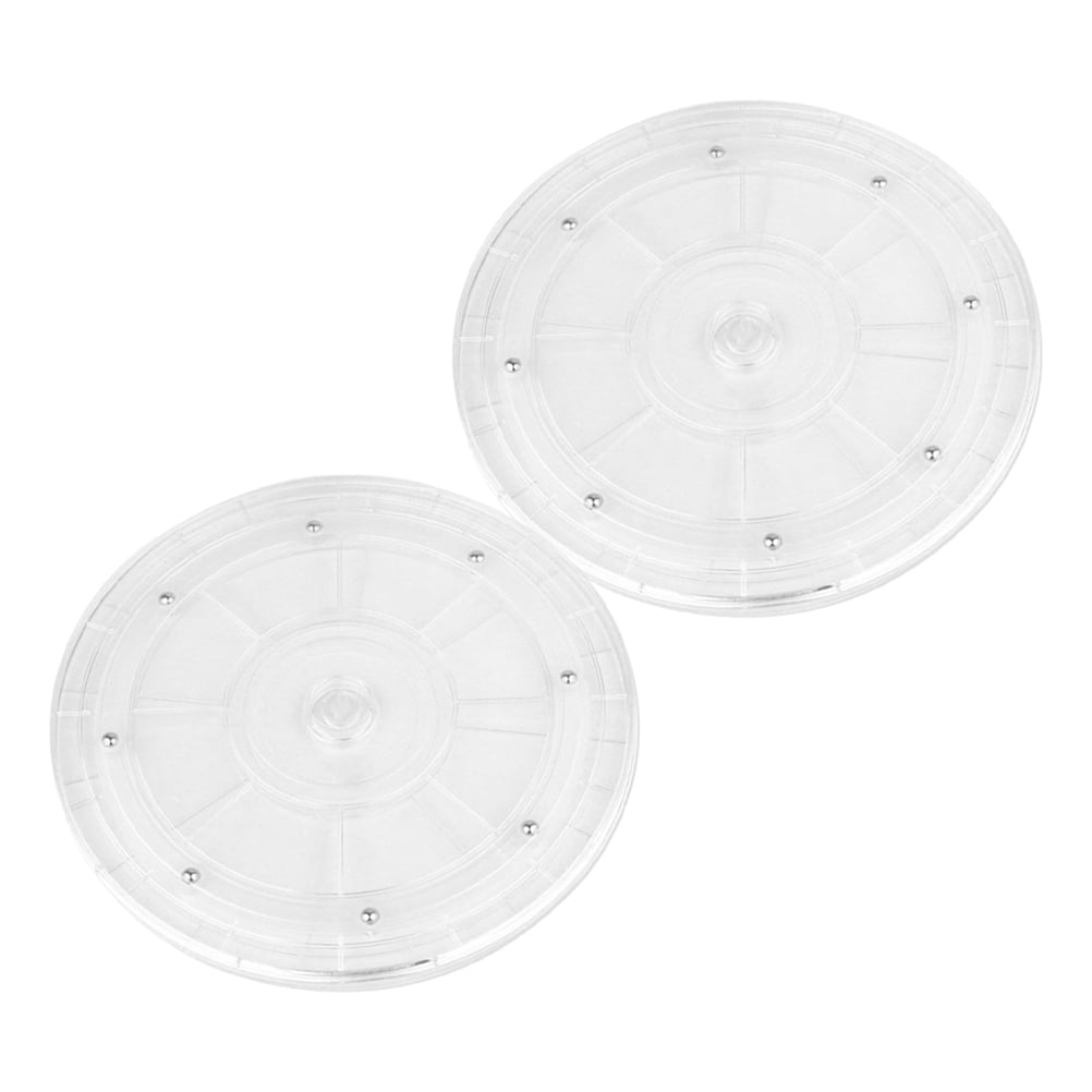 Raindrops 2pcs Clear Cookie Decorating Turntable Acrylic Rotating Spice ...