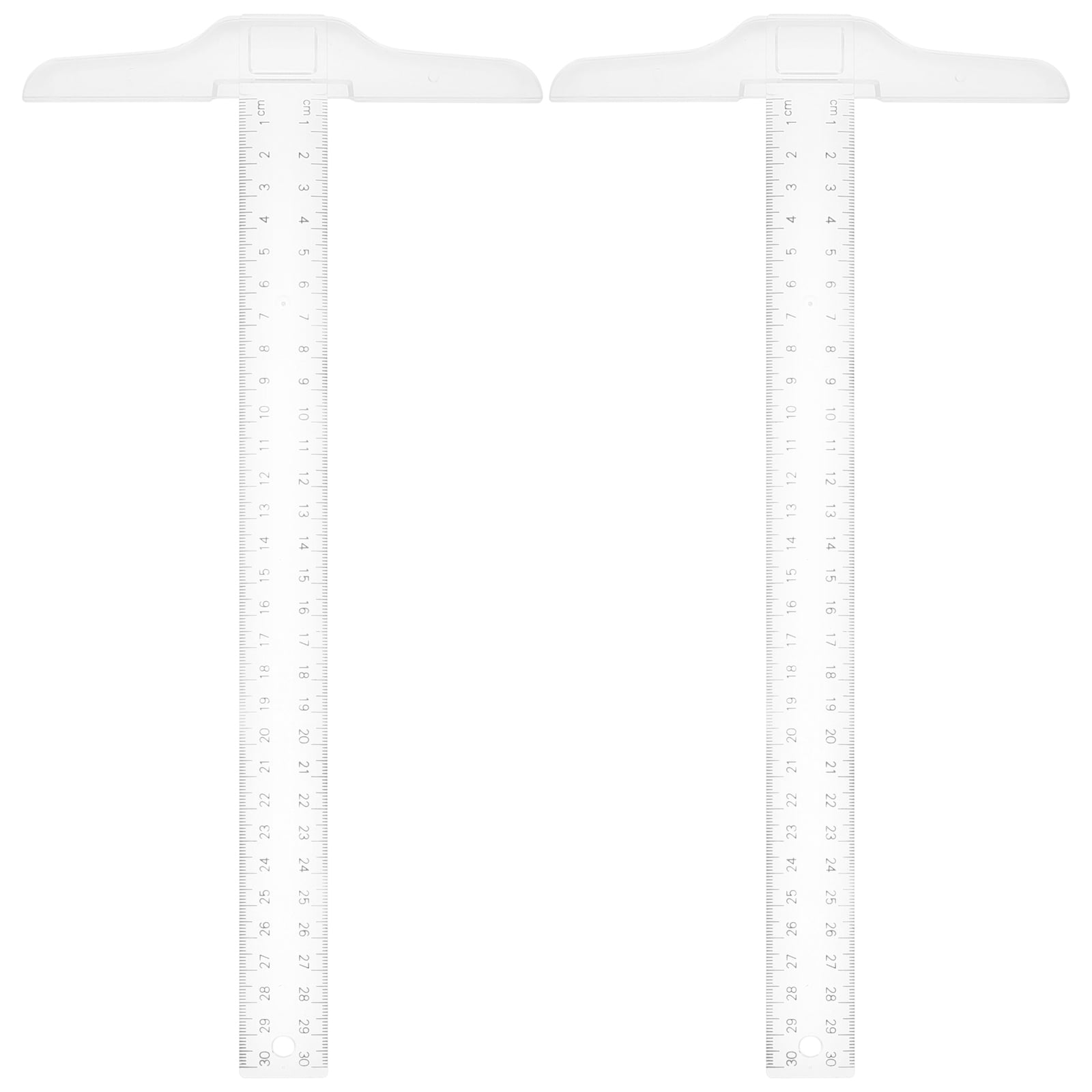 Raindrops 2pcs Clear Marking T Ruler Measurement Portable T Ruler Ruler ...