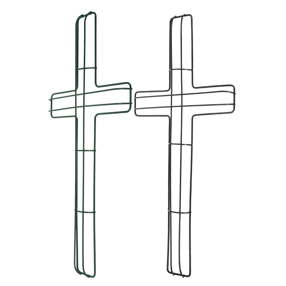 Raindrops 2pcs Cross Shaped Metal Cross Form Unfinished Wreath Frame ...