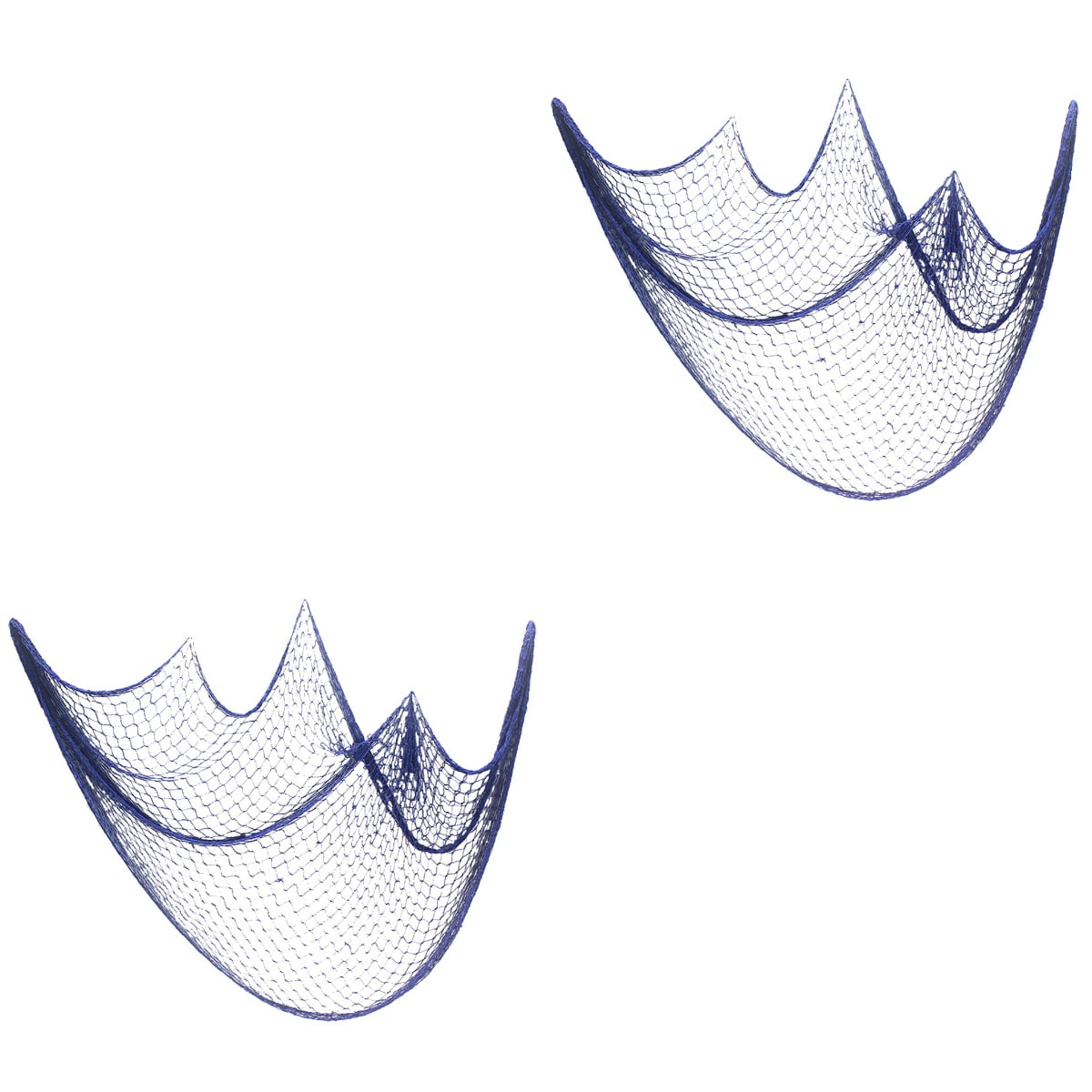 Raindrops 2pcs Decorative Fishing Net Nautical Fish Net Decoration ...