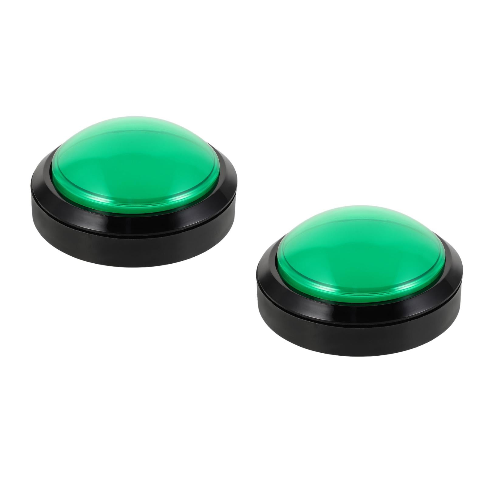 Raindrops 2pcs Dome Shaped LED Illuminated Push Button Self resetting Convex Button with ...