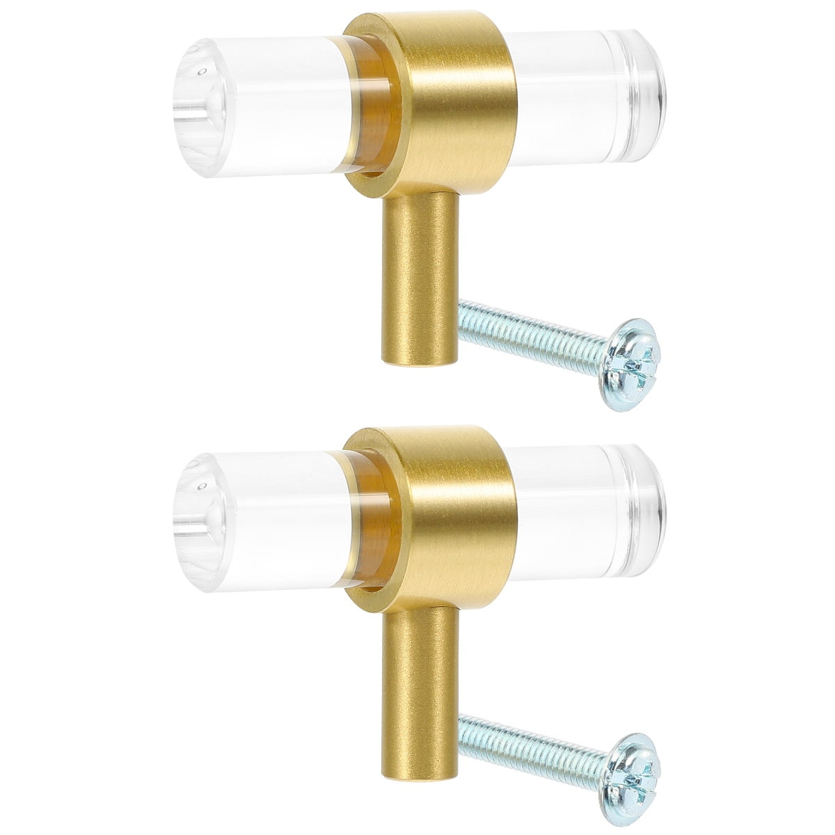 Raindrops 2pcs Door Handle T Bar Cabinet Door Knob Acrylic Dresser ...