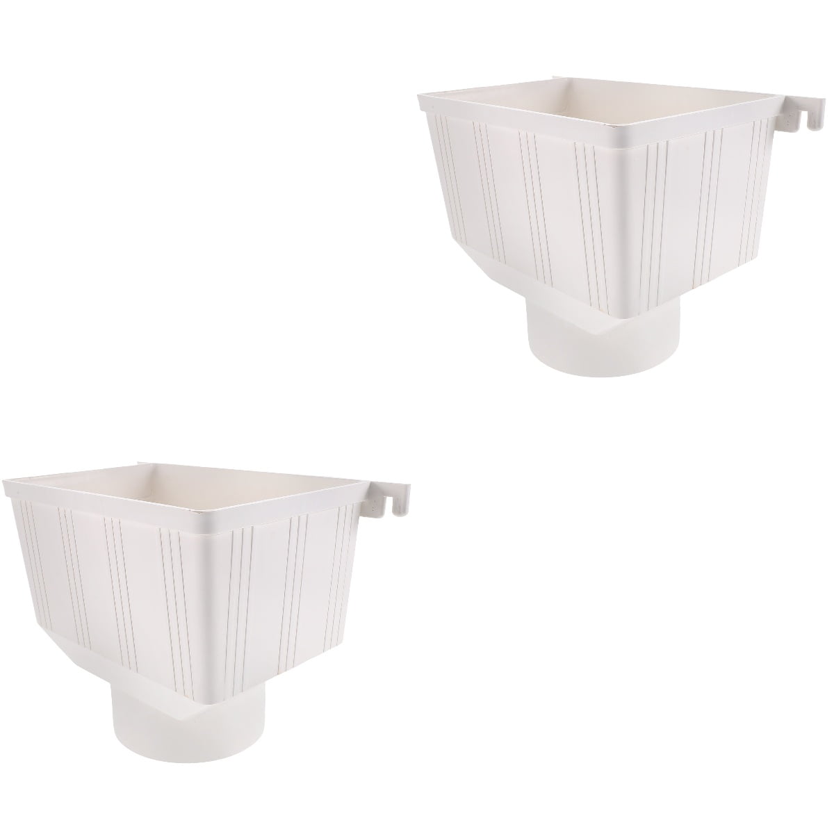 Raindrops 2pcs Drain Connector Downspout Gutter Rainwater Funnel ...