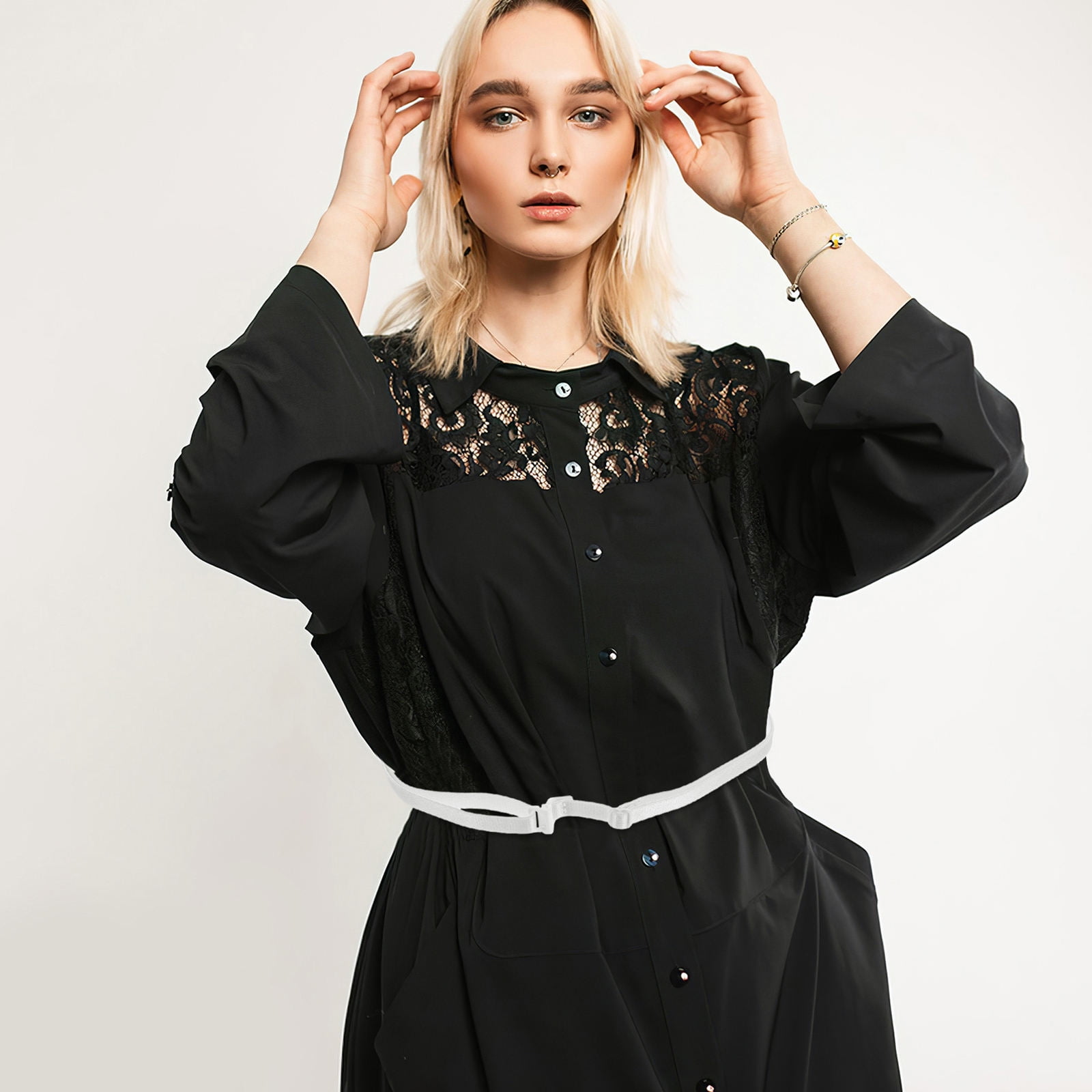 Raindrops 2pcs Elastic Tucking Band Sweater Tuck Belts Crop Tuck Bands ...