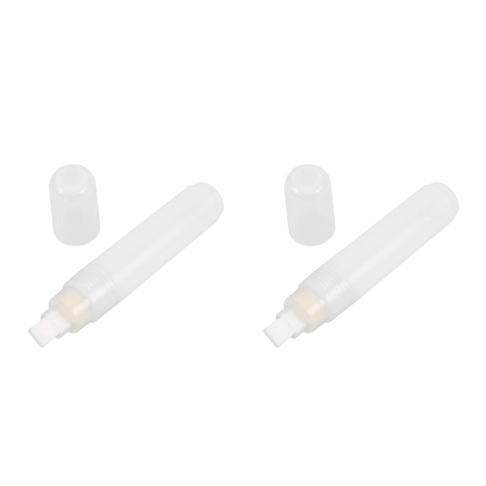 Raindrops 2pcs Empty Acrylic Markers Flat Head Graffiti Markers White ...