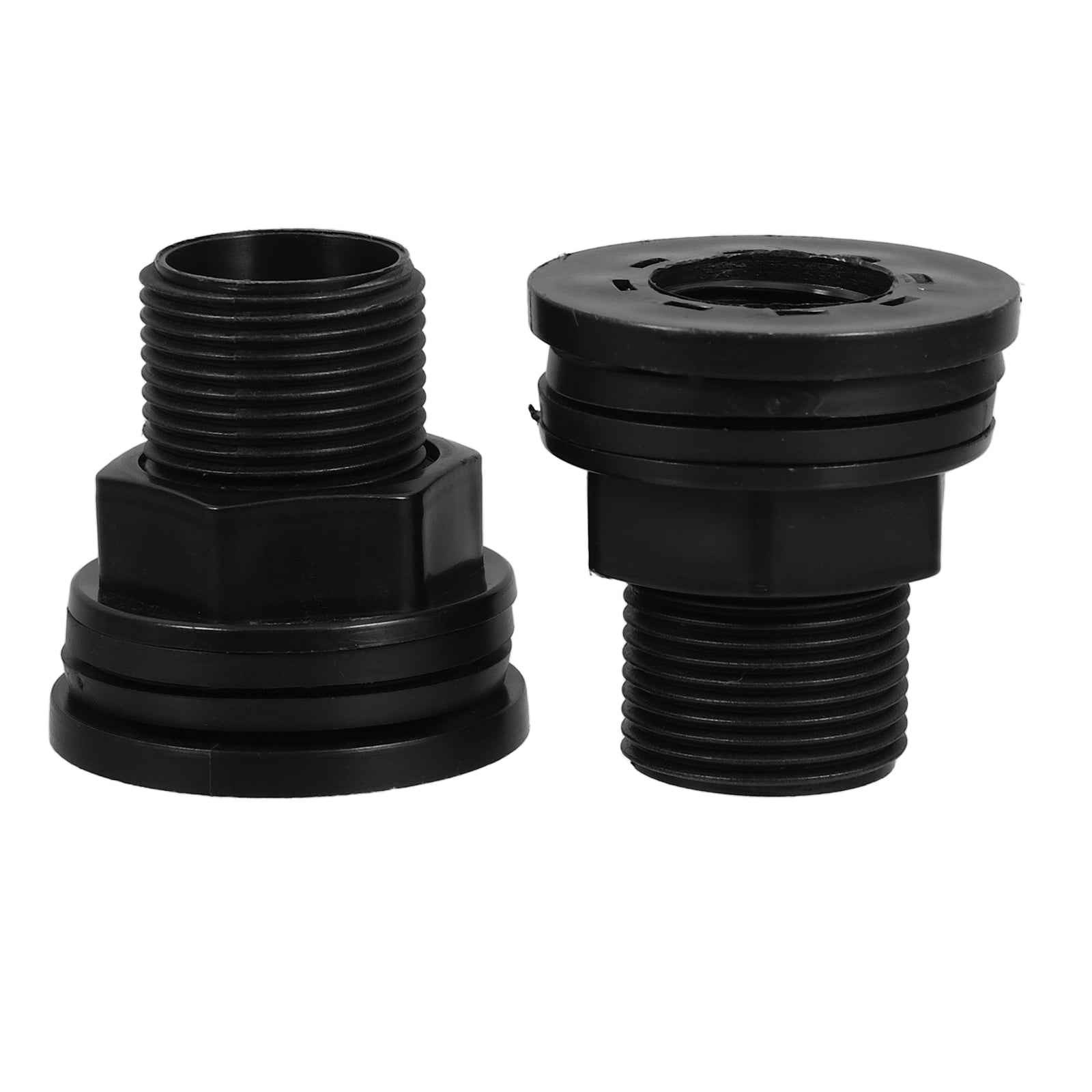 Raindrops 2pcs Garden Hose Bulkhead Fitting For Rain Barrels Water ...