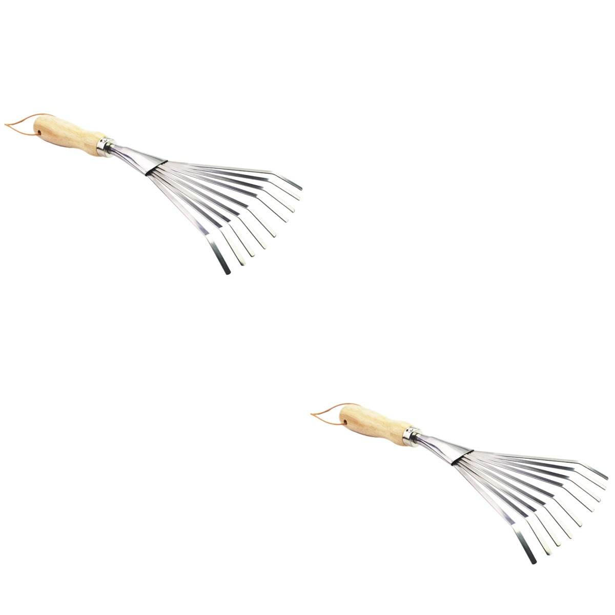 Raindrops 2pcs Gardening Hand Rake Garden Shrub Rake Small Garden Rake ...